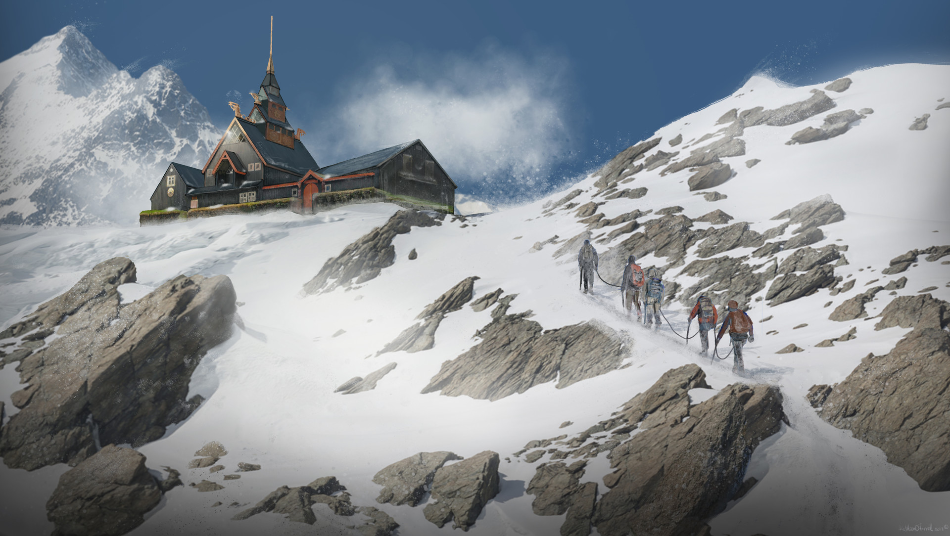 ArtStation - Up the mountain