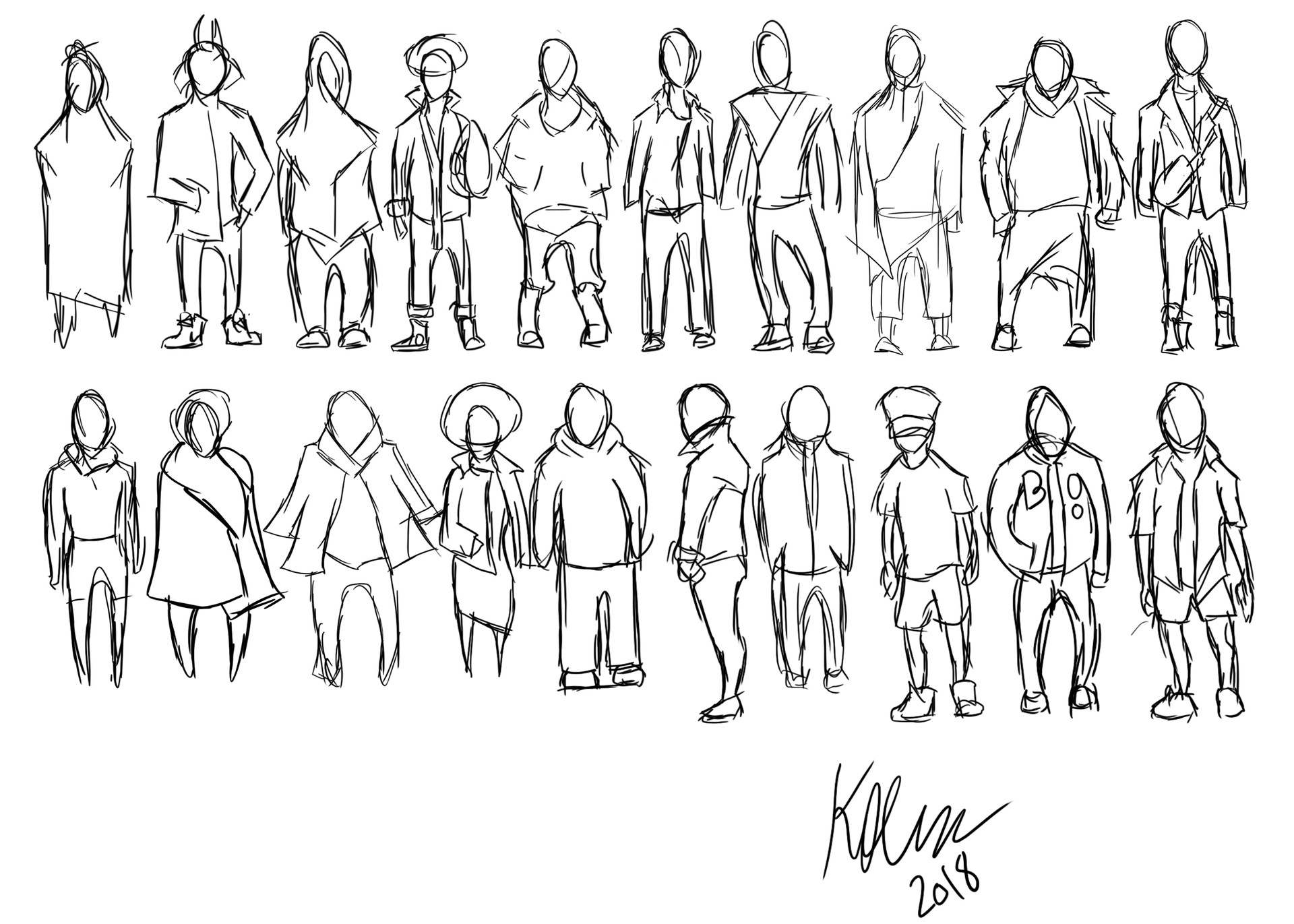 ArtStation - Character Silhouettes