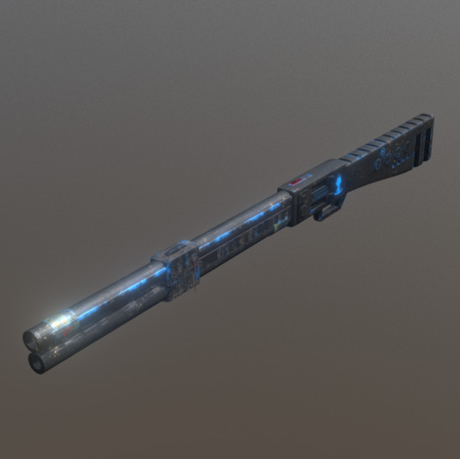 ArtStation - "Blue Shotgun"