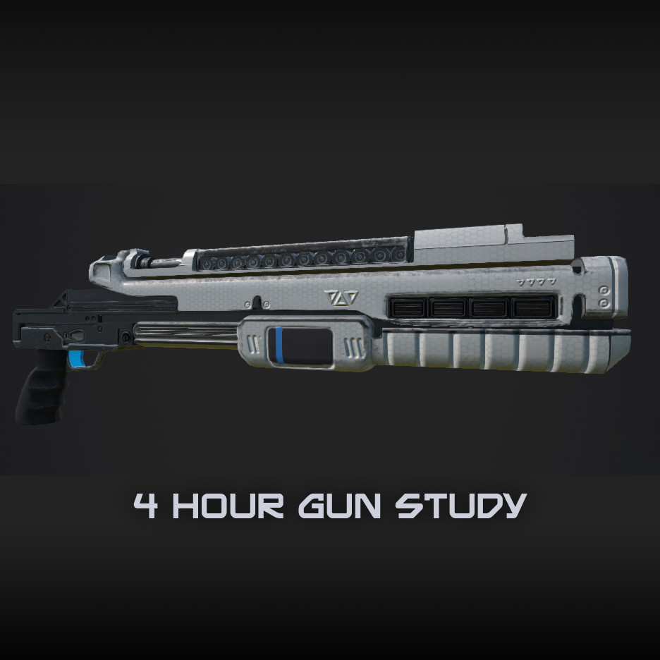 ArtStation - 4 Hour Gun Study