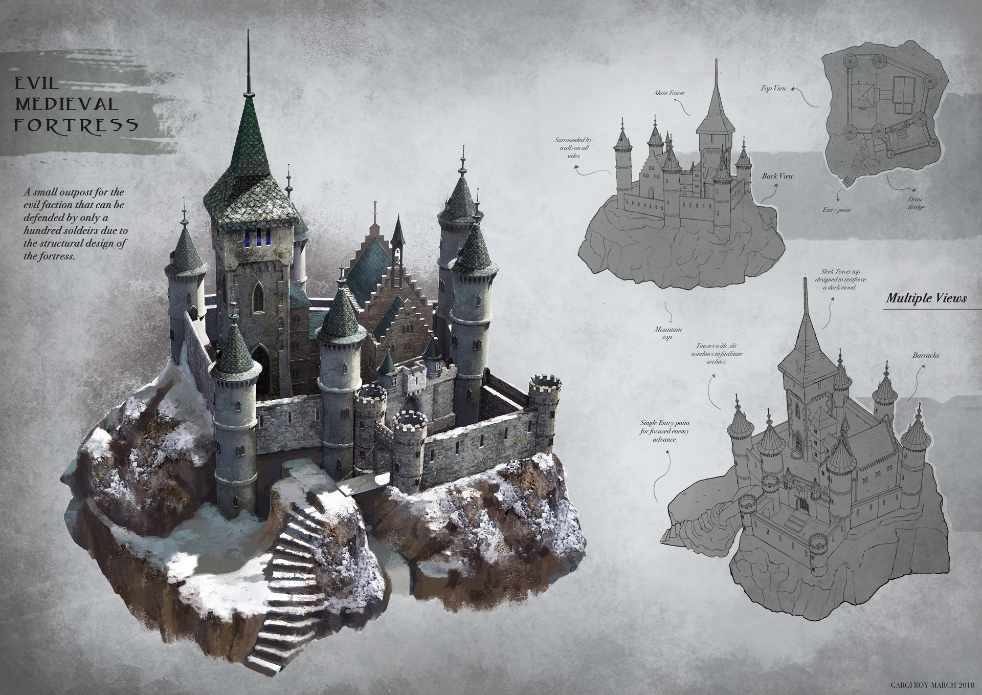 ArtStation - The Evil Fortress