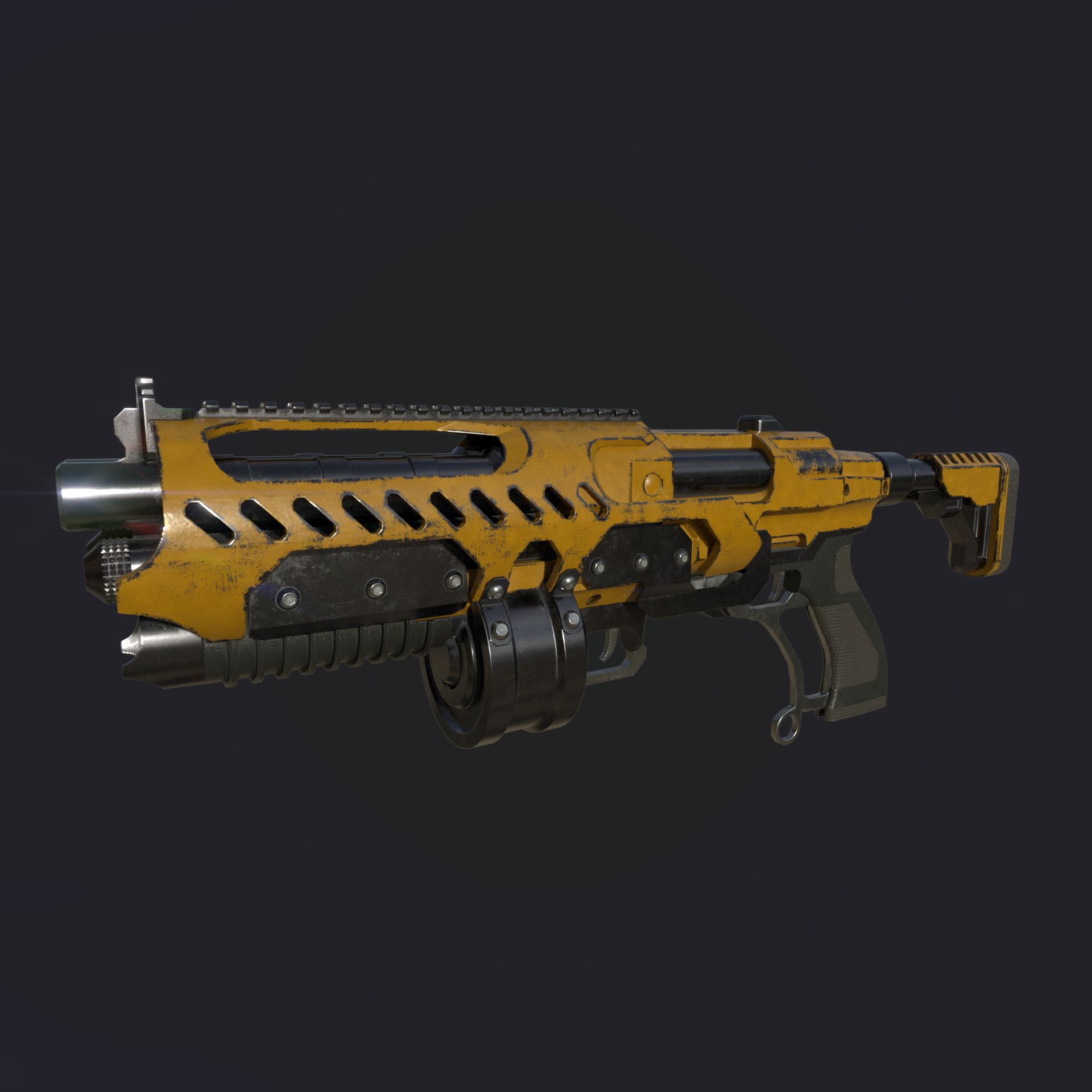 ArtStation - Chaos Shotgun, Materials exploration