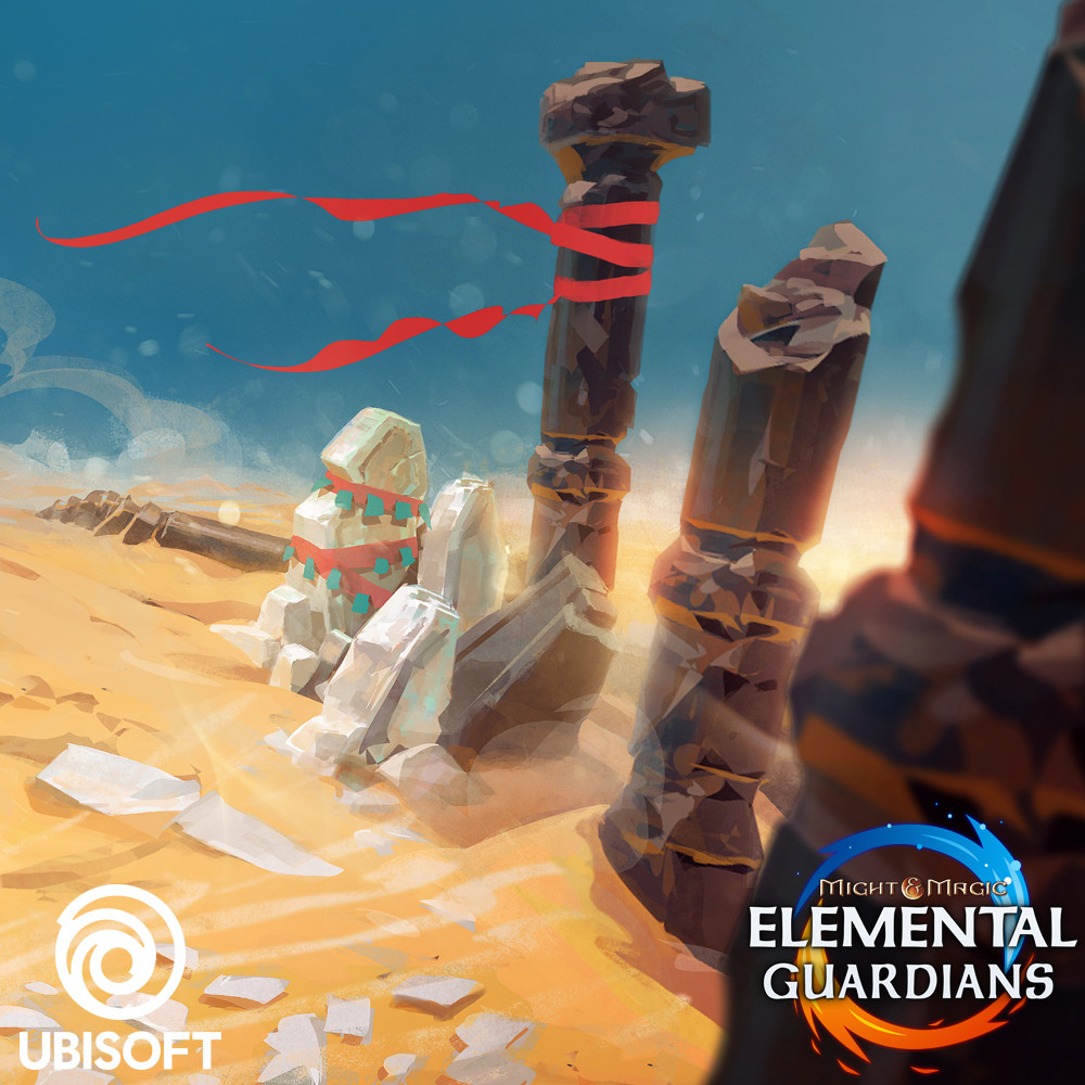 ArtStation - The Desert - Background concept for Might & Magic ...