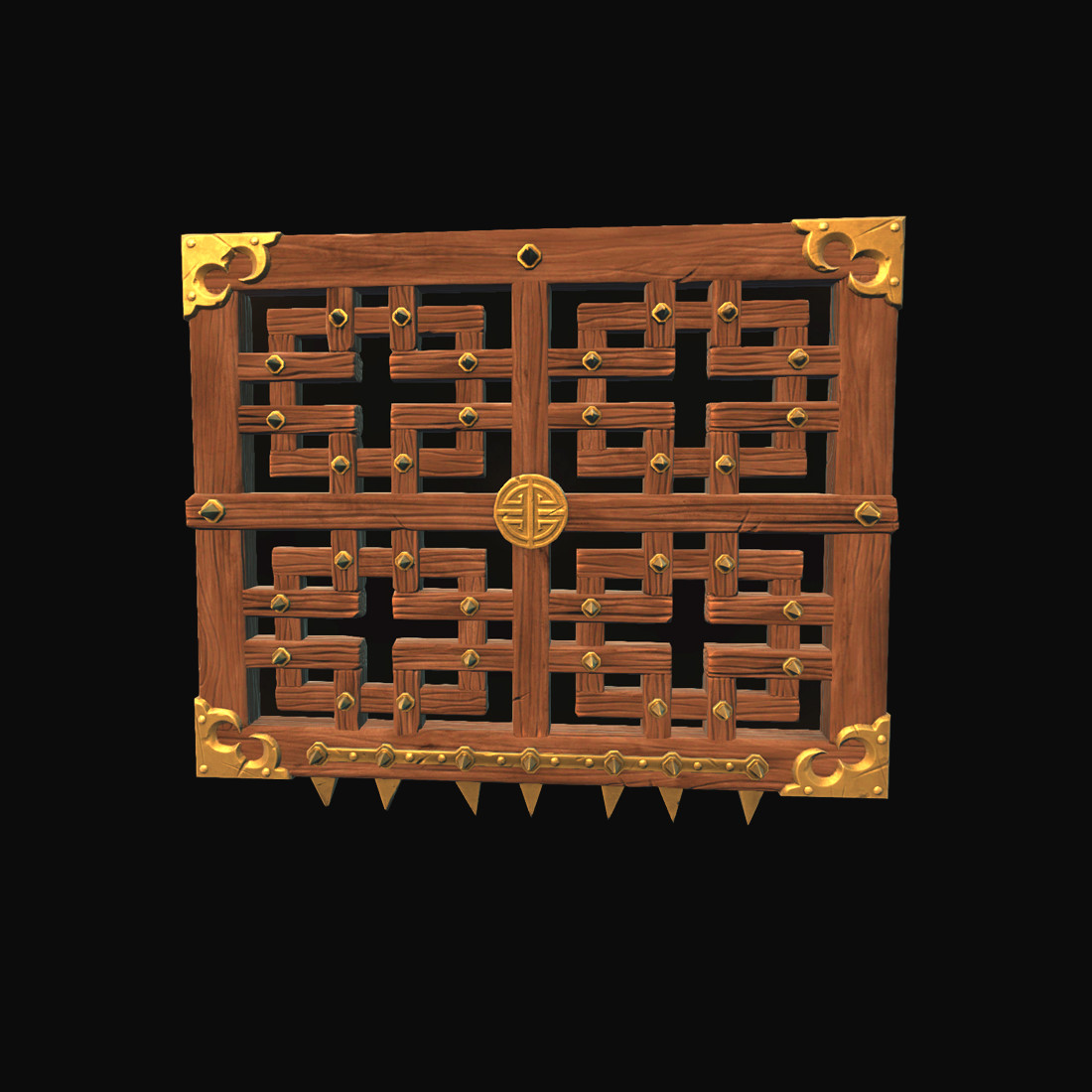 ArtStation - Orcs Must Die UNCHAINED: Asian Portcullis Gate