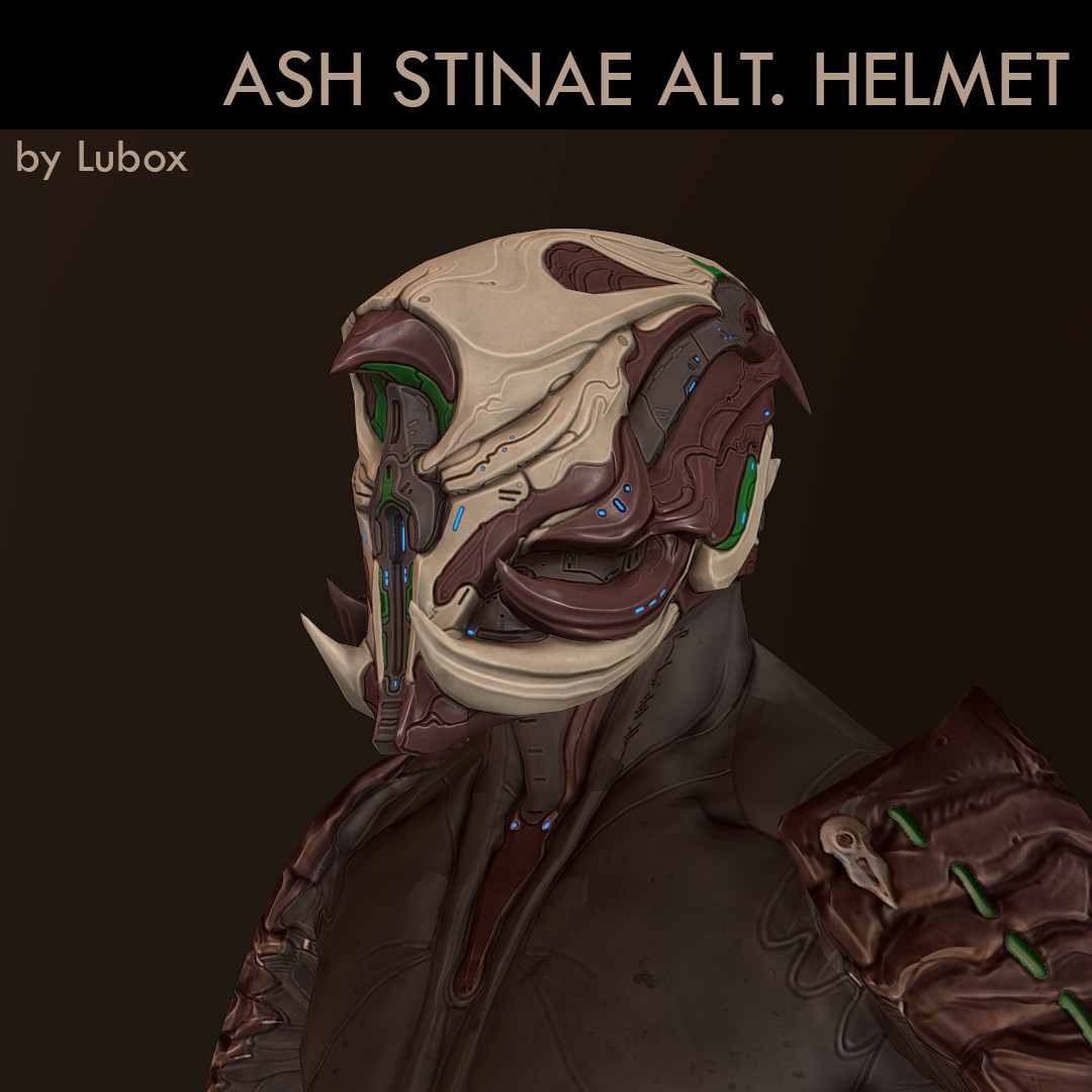 ArtStation - Ash Stinae Helmet - Warframe Workshop