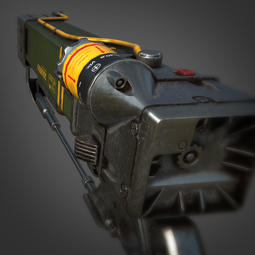 ArtStation - AER9 Laser Rifle - Fallout Saga