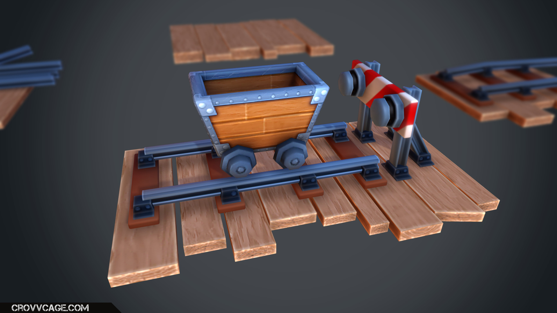 ArtStation - Minecart And Rails