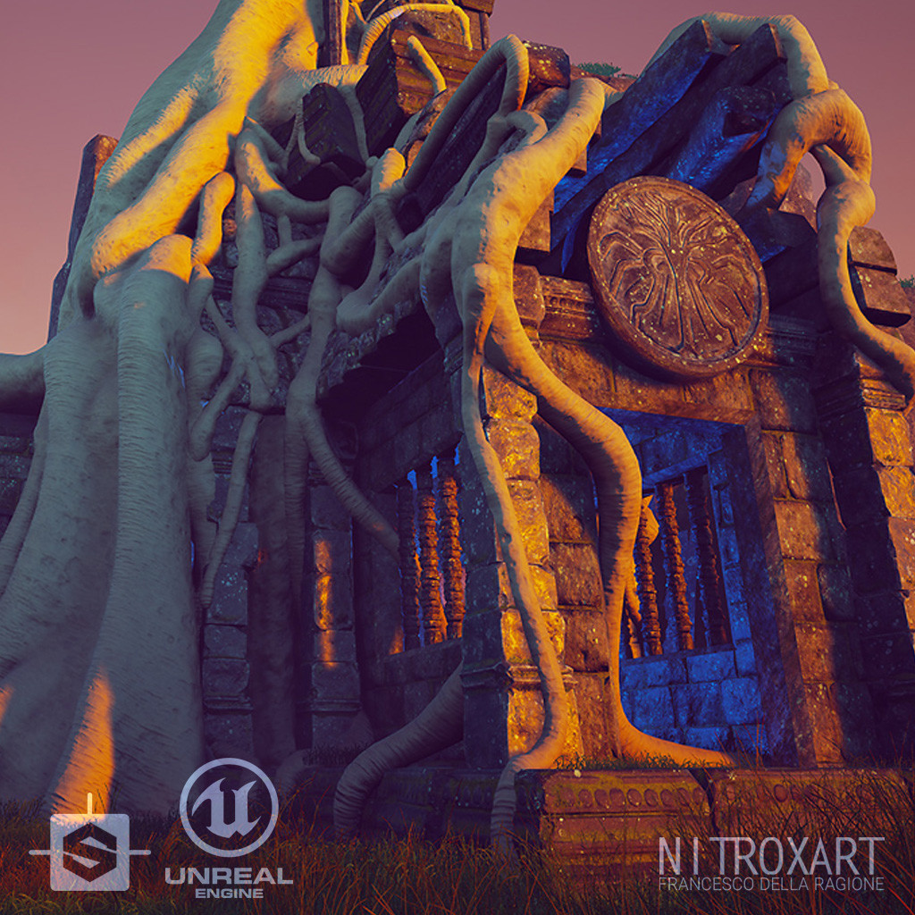 ArtStation - Floating Island Temple