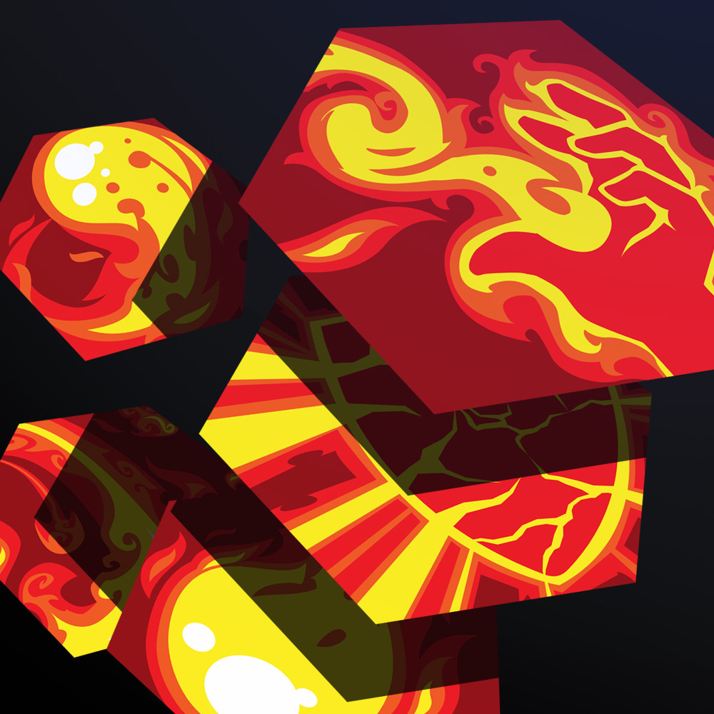 Artstation Pyromancer Vector Icon Set