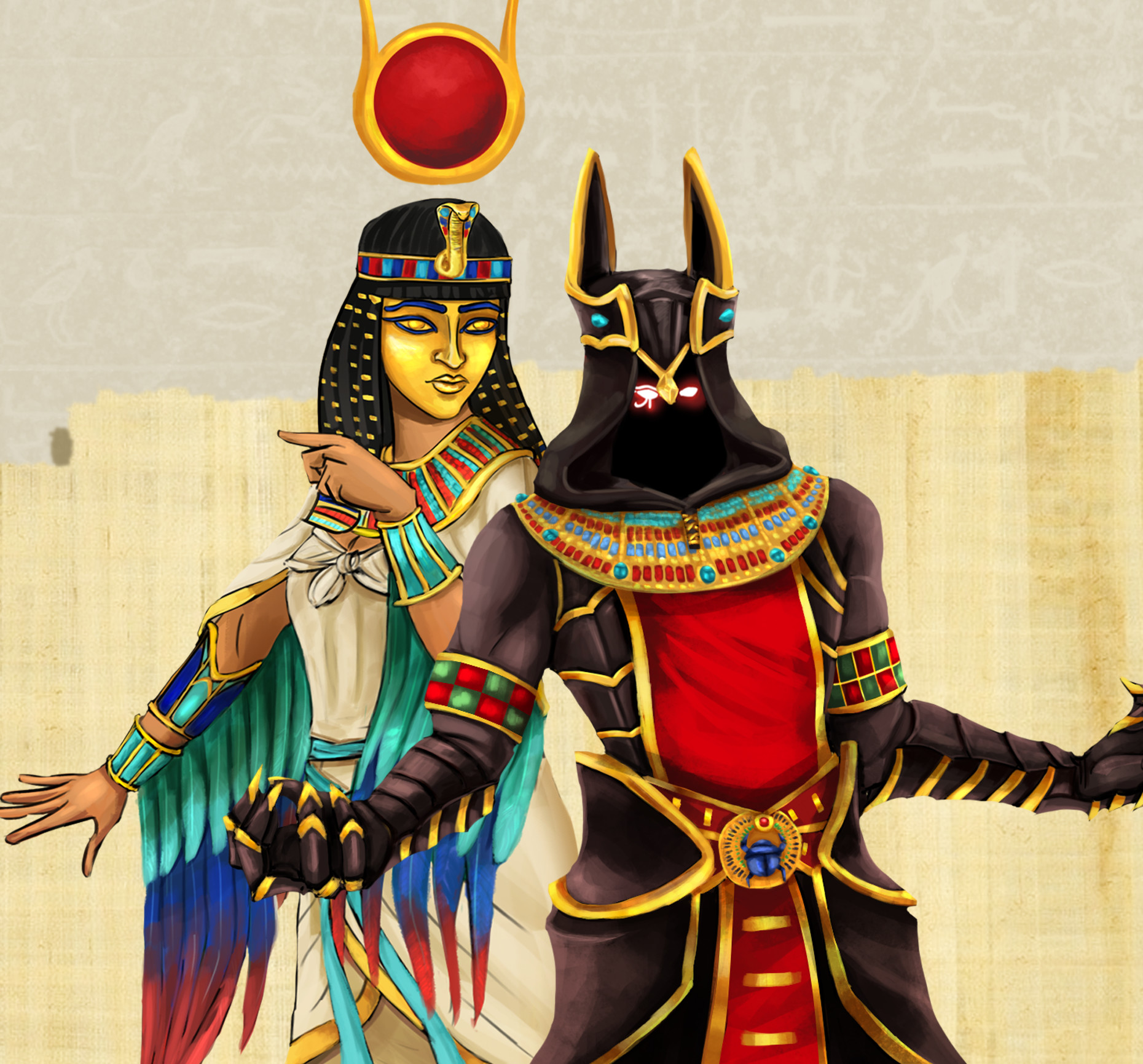 Bianca Fajardo - Project Sunset Characters - Set and Isis