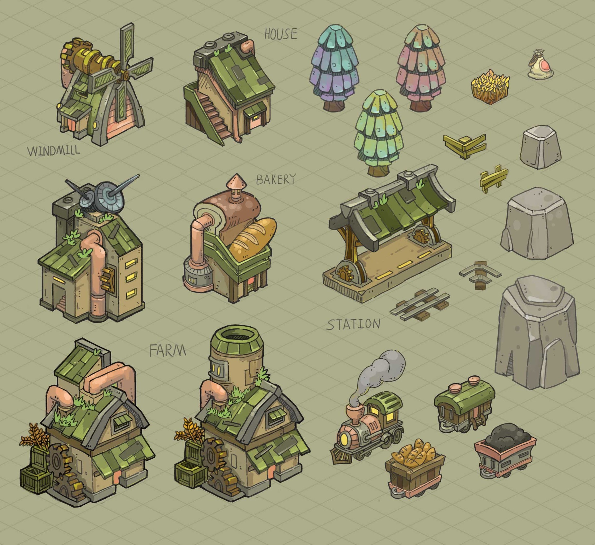 ArtStation - Steampunk Farm