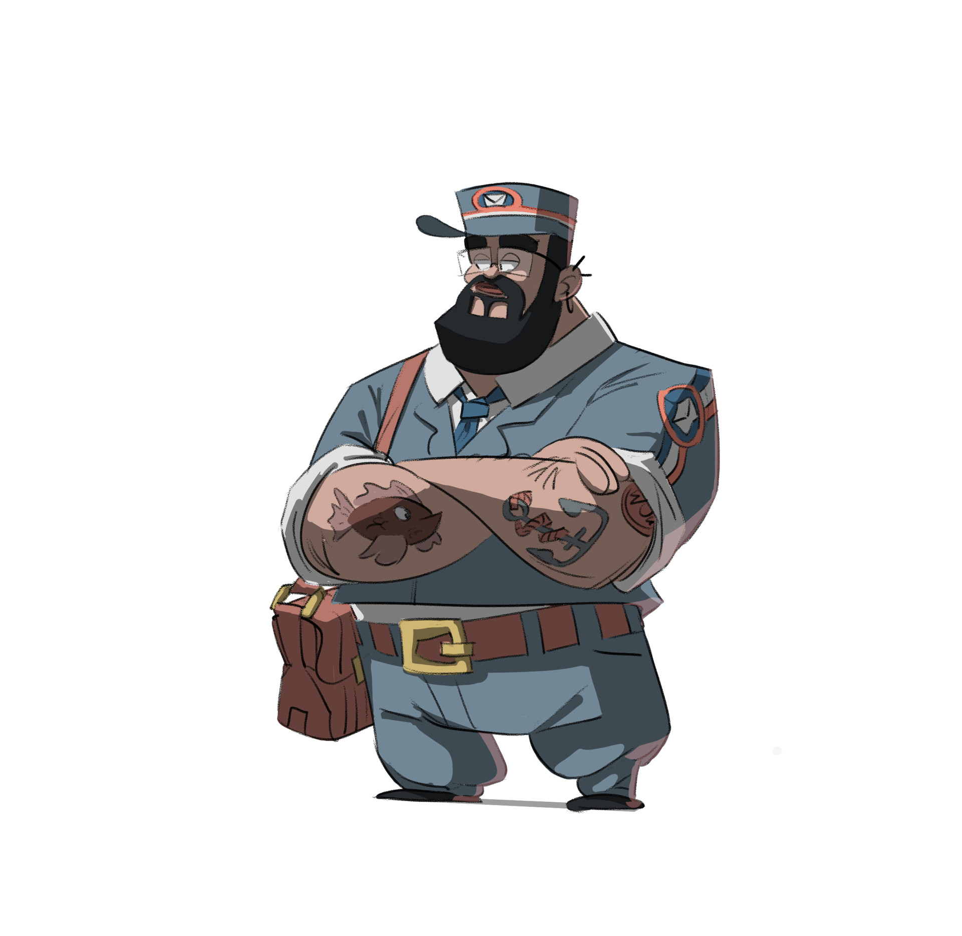 ArtStation - Cliff - postman character design