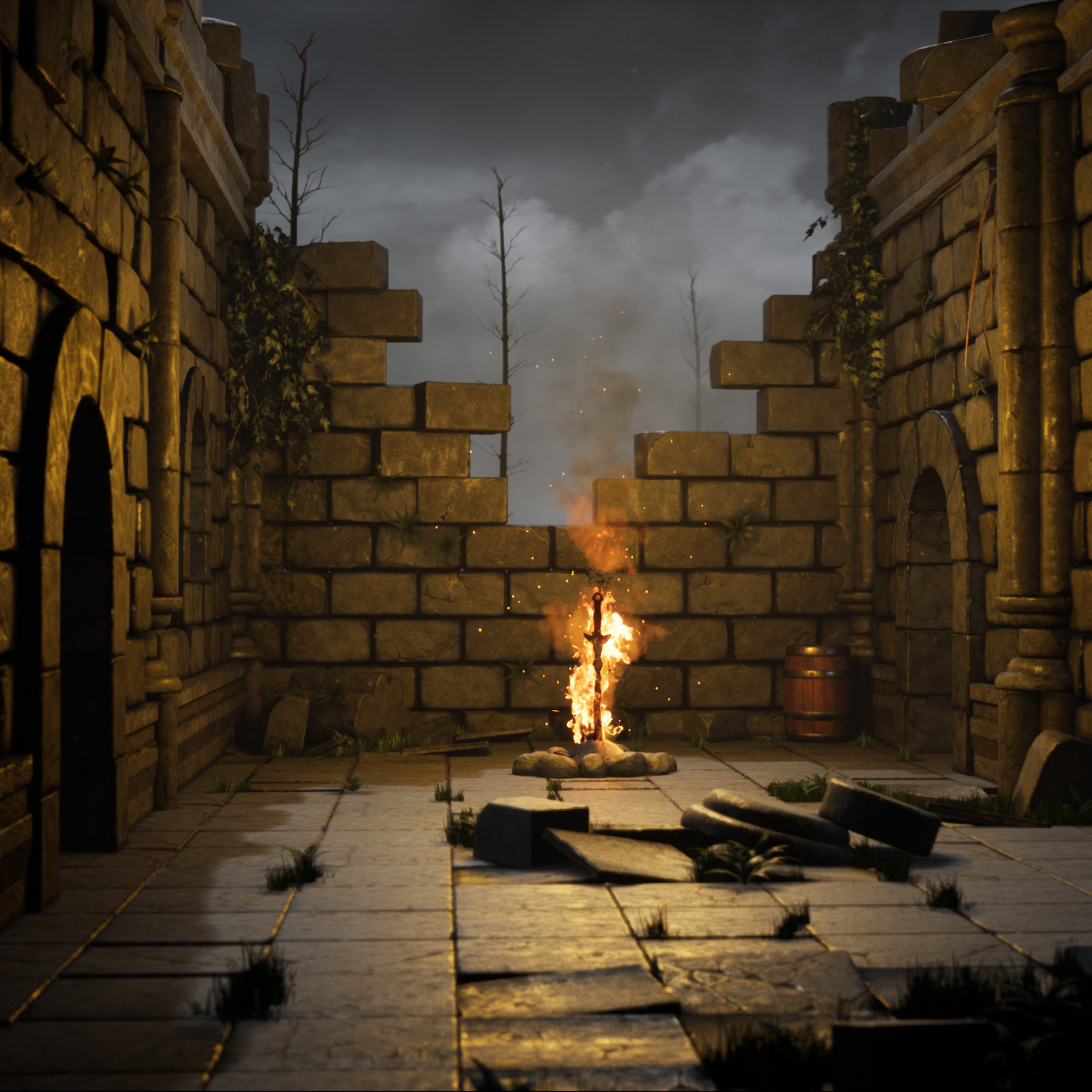 ArtStation - Dark Souls Inspired Environment