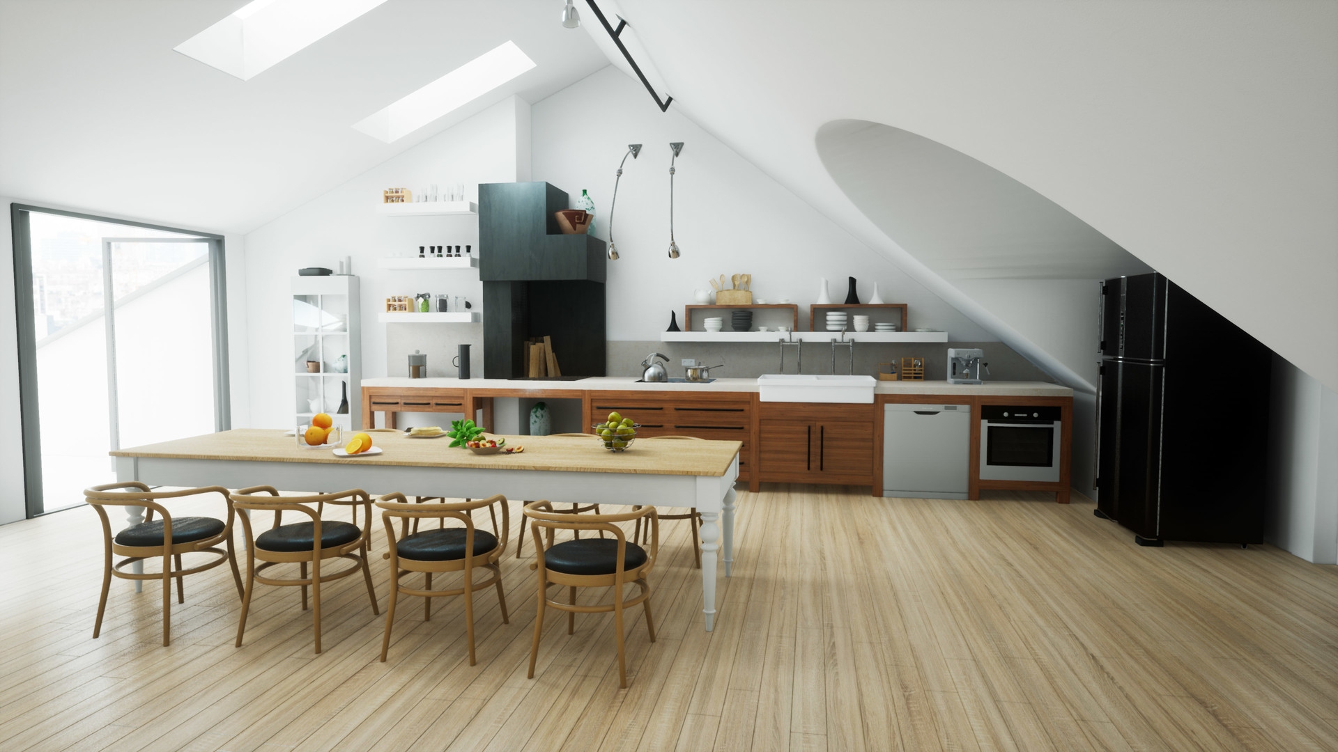 ArtStation - Realtime Interactive Loft Apartment (ArchViz)