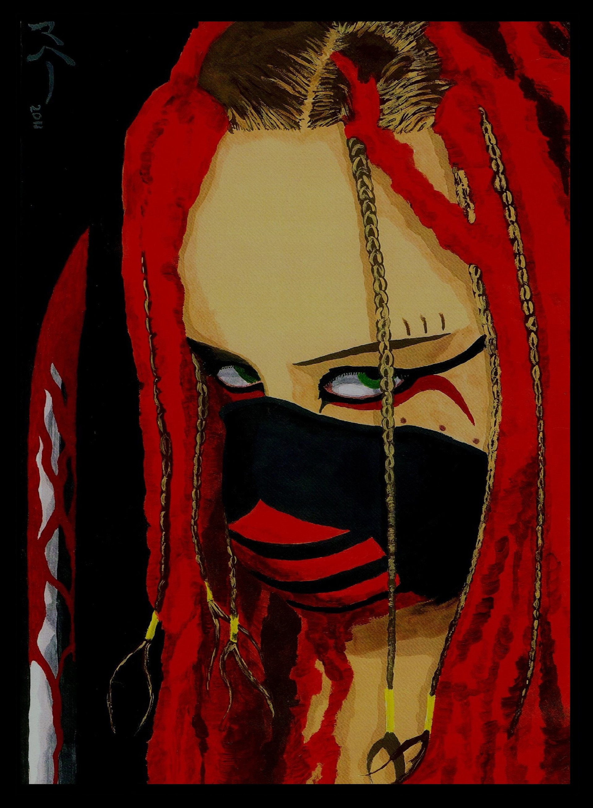 ArtStation - CYBER the DERANGED PSYCHOPATH – commission piece 2011