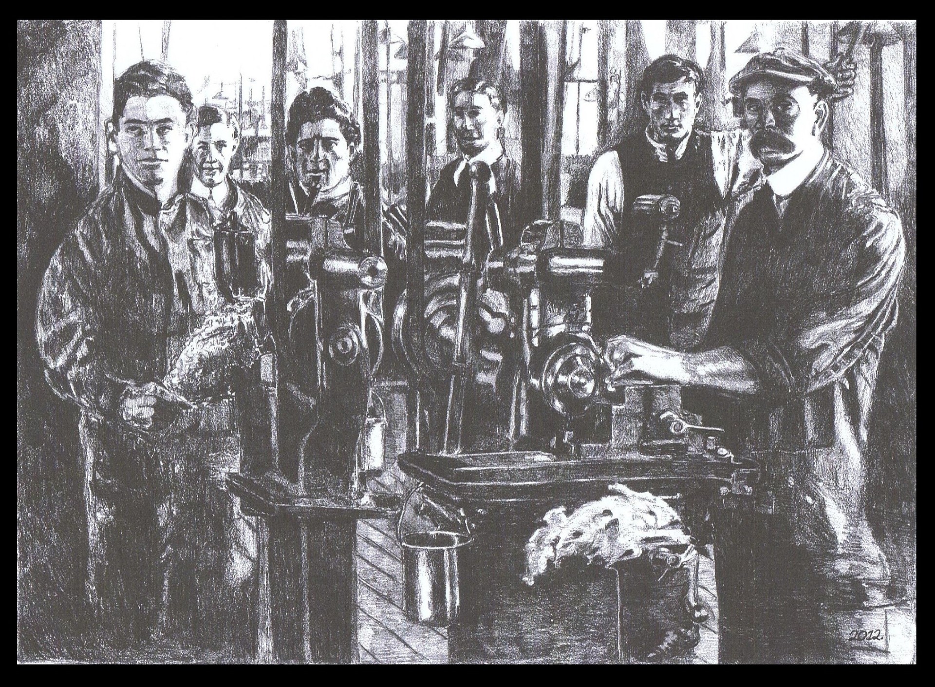 ArtStation - Lithgow Small Arms Factory 1912 (drawing 2012).