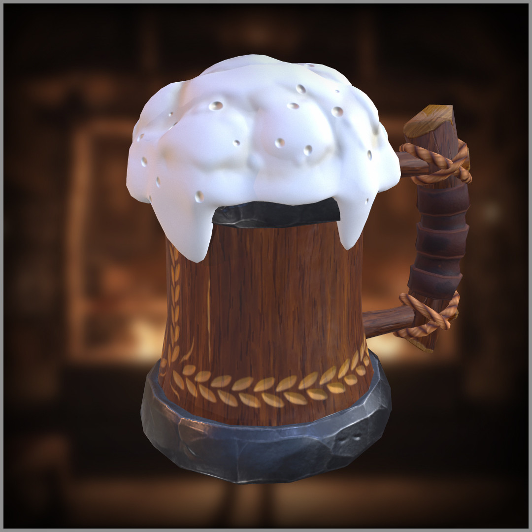 ArtStation - Stylized Mug - Sculpt practice