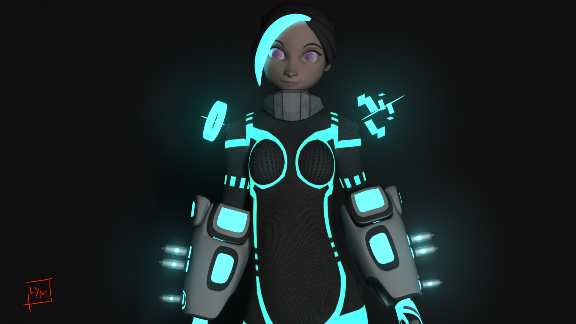 ArtStation - electro girl