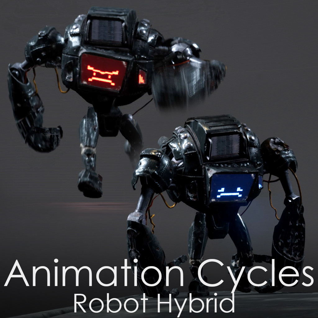 ArtStation - Robot Hybrid - Animation Sets