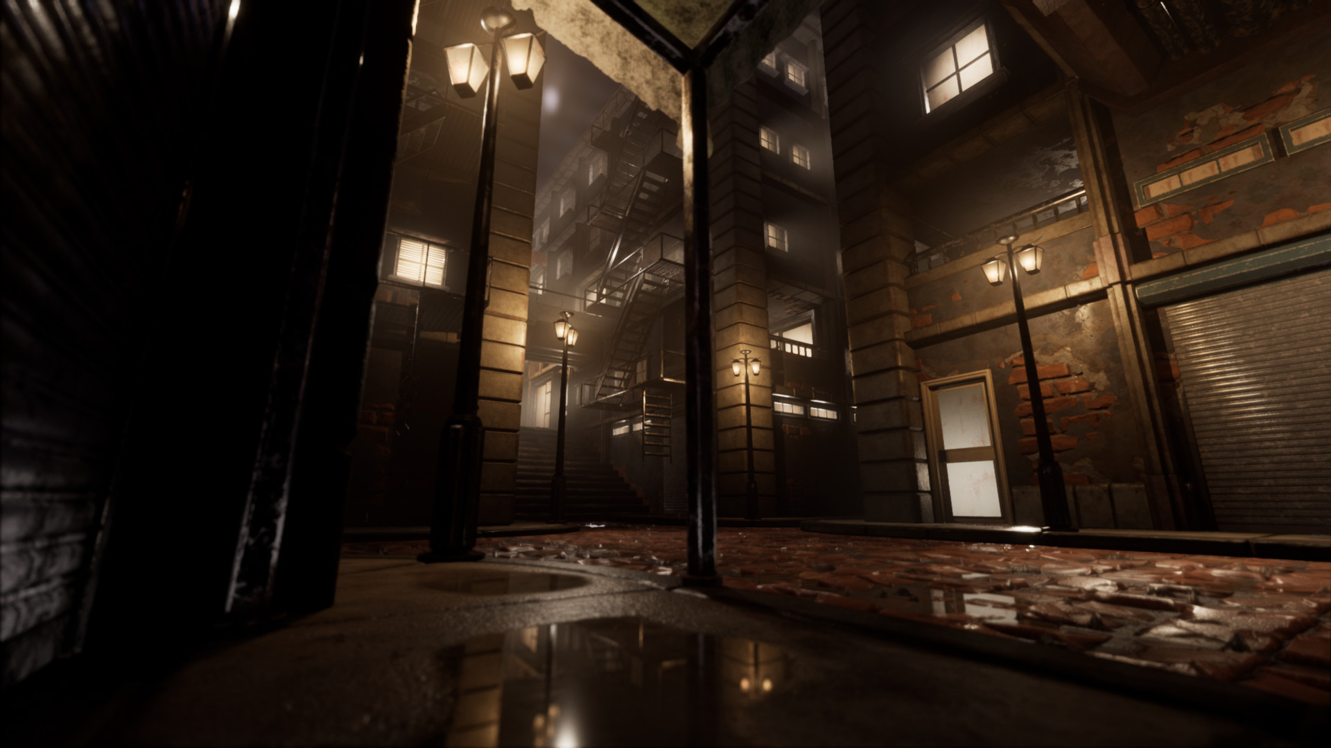 ArtStation - Back Alleys (WIP)