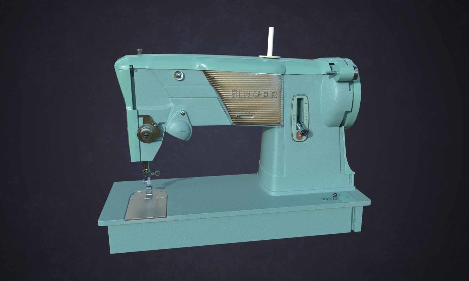 ArtStation - Singer 327K Sewing Machine Model
