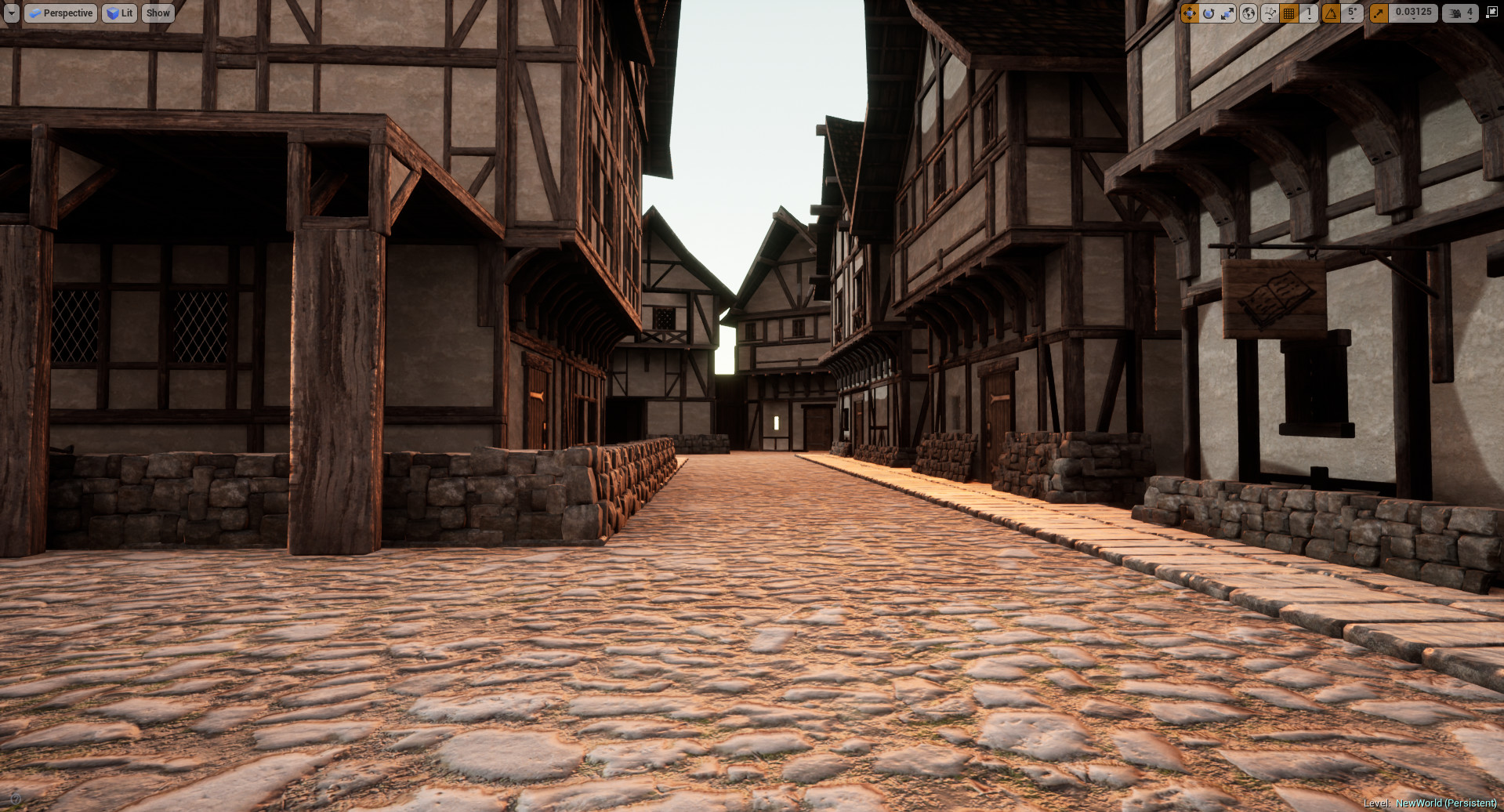 ArtStation - Medieval Town Work in Progress