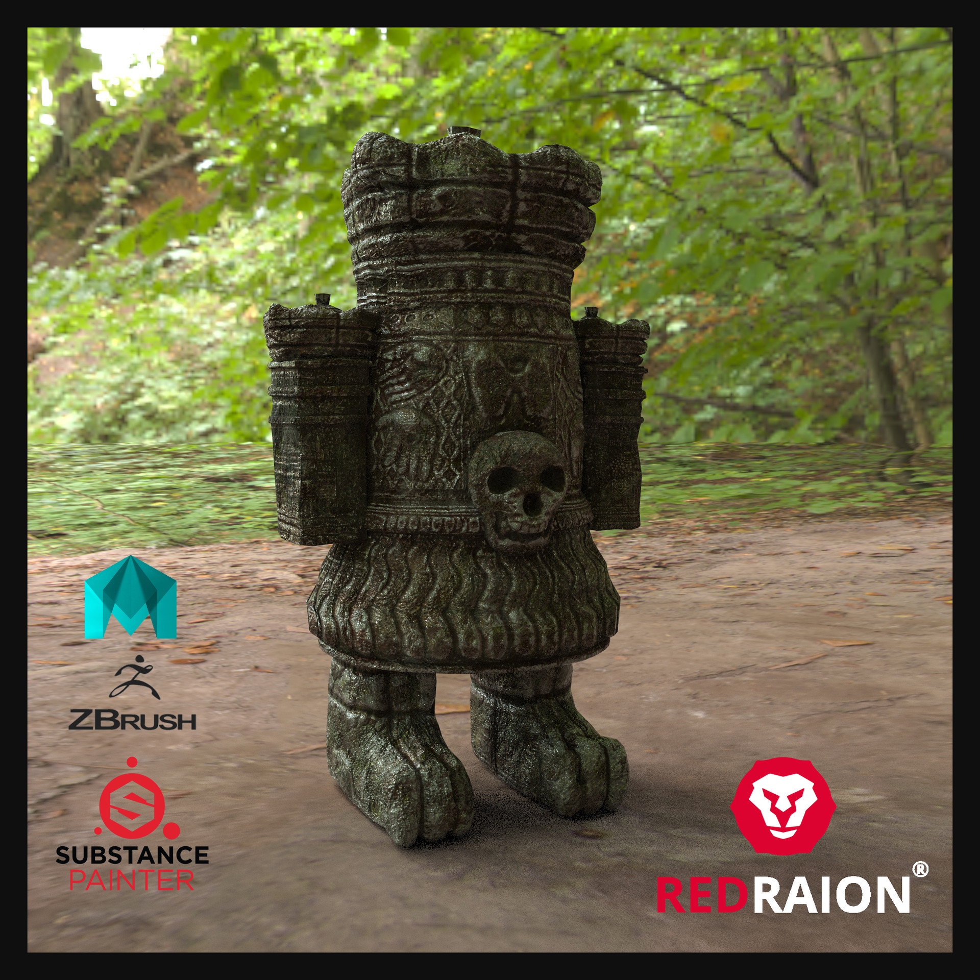 ArtStation - Aztec Totem