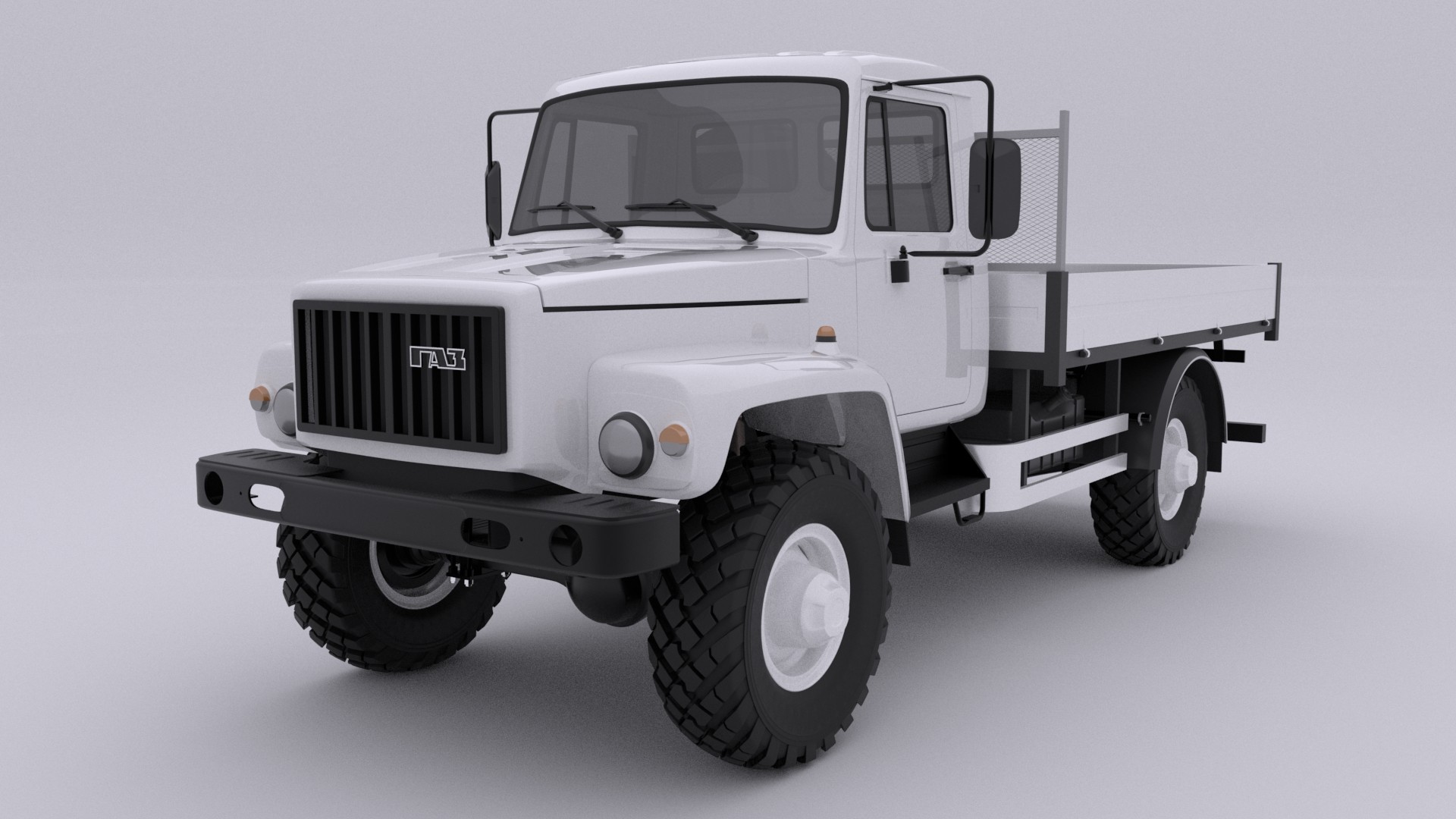 ArtStation - Gaz Sadko 33081 Russian Utility Truck
