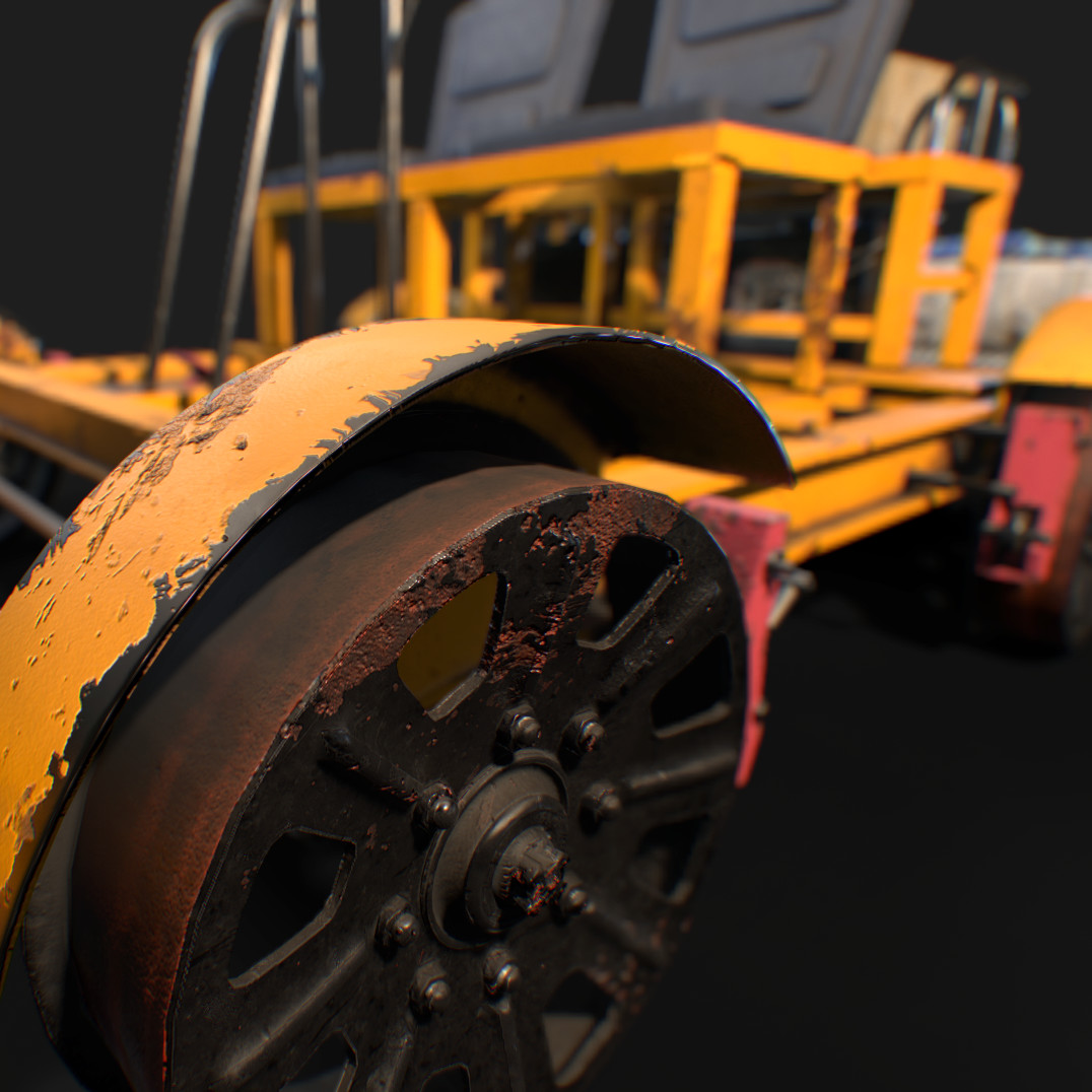 ArtStation - Rail Service Cart (Hero Asset)