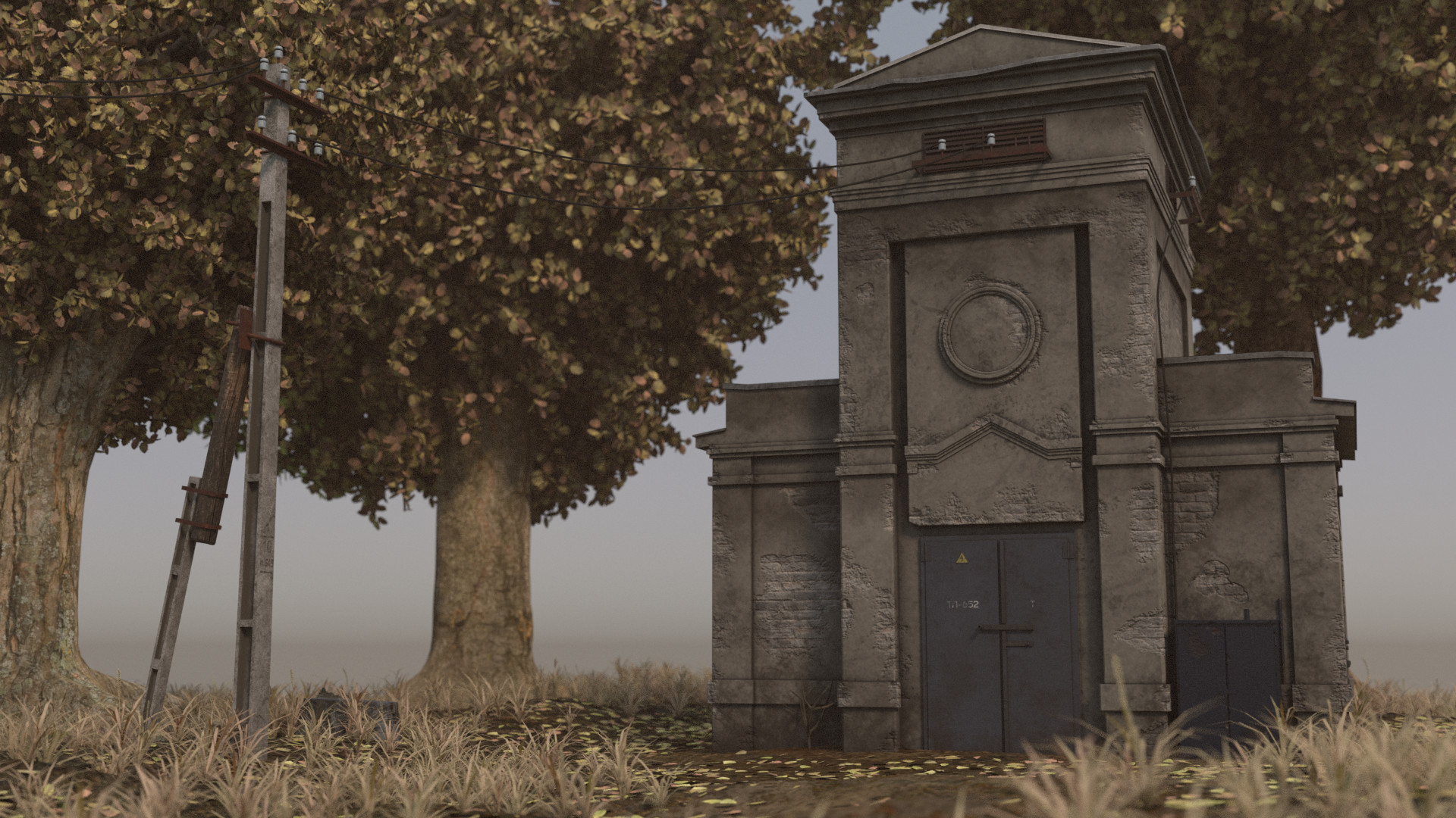 ArtStation - Old transformer station