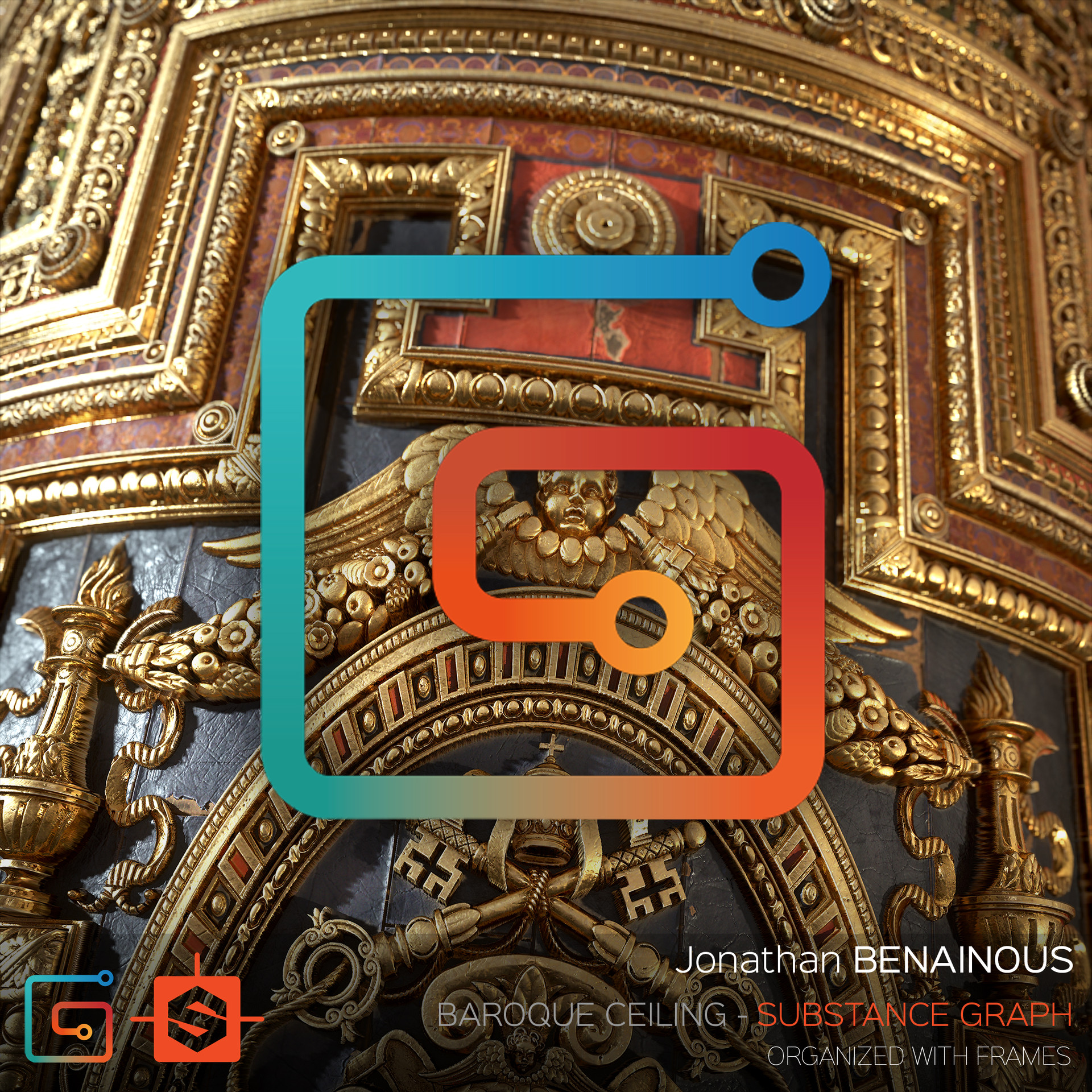 ArtStation - Substance Baroque Ceiling on Gumroad - by Jonathan BENAINOUS