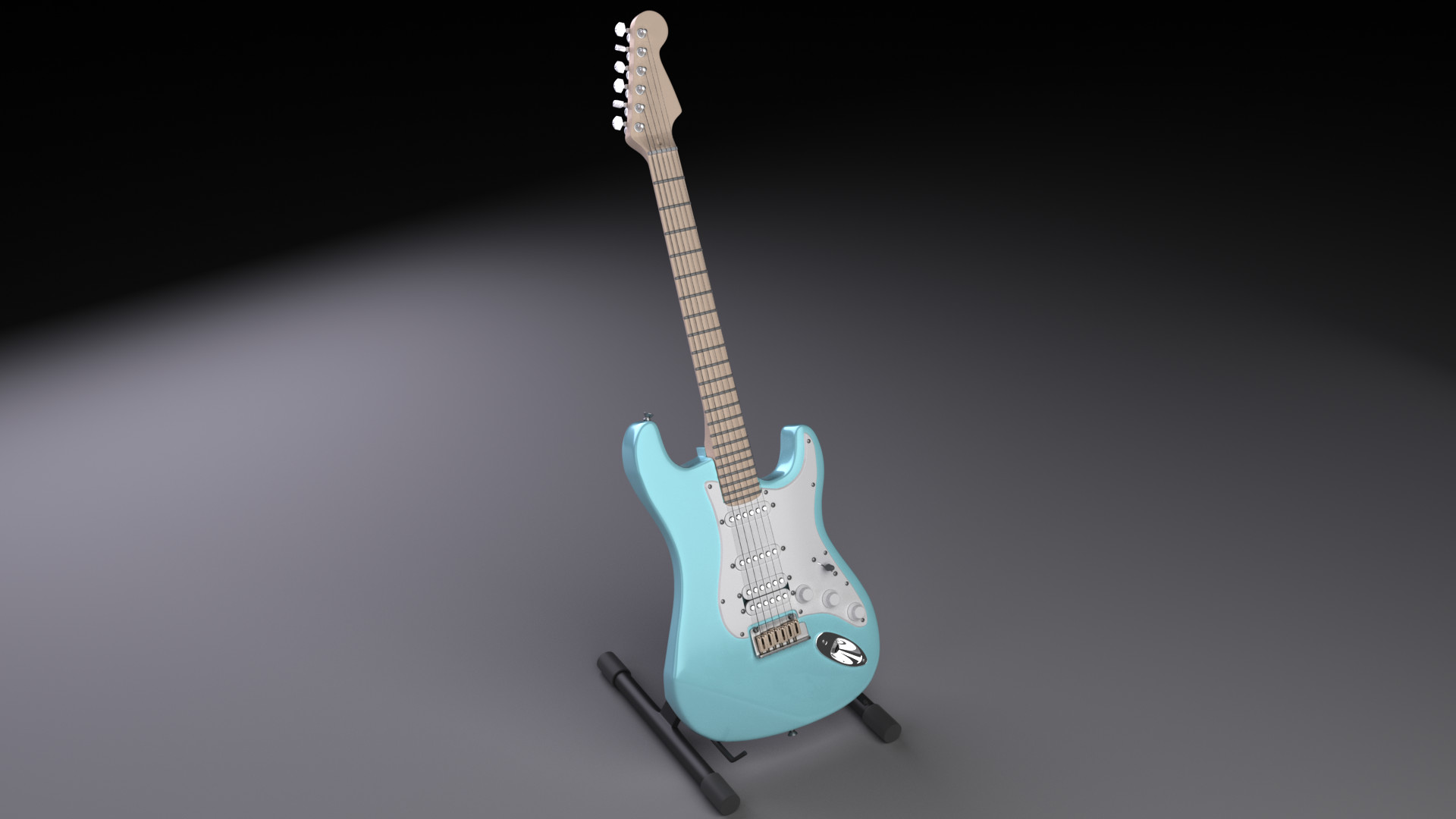 ArtStation - Electric Guitar - Modeling and Rendering