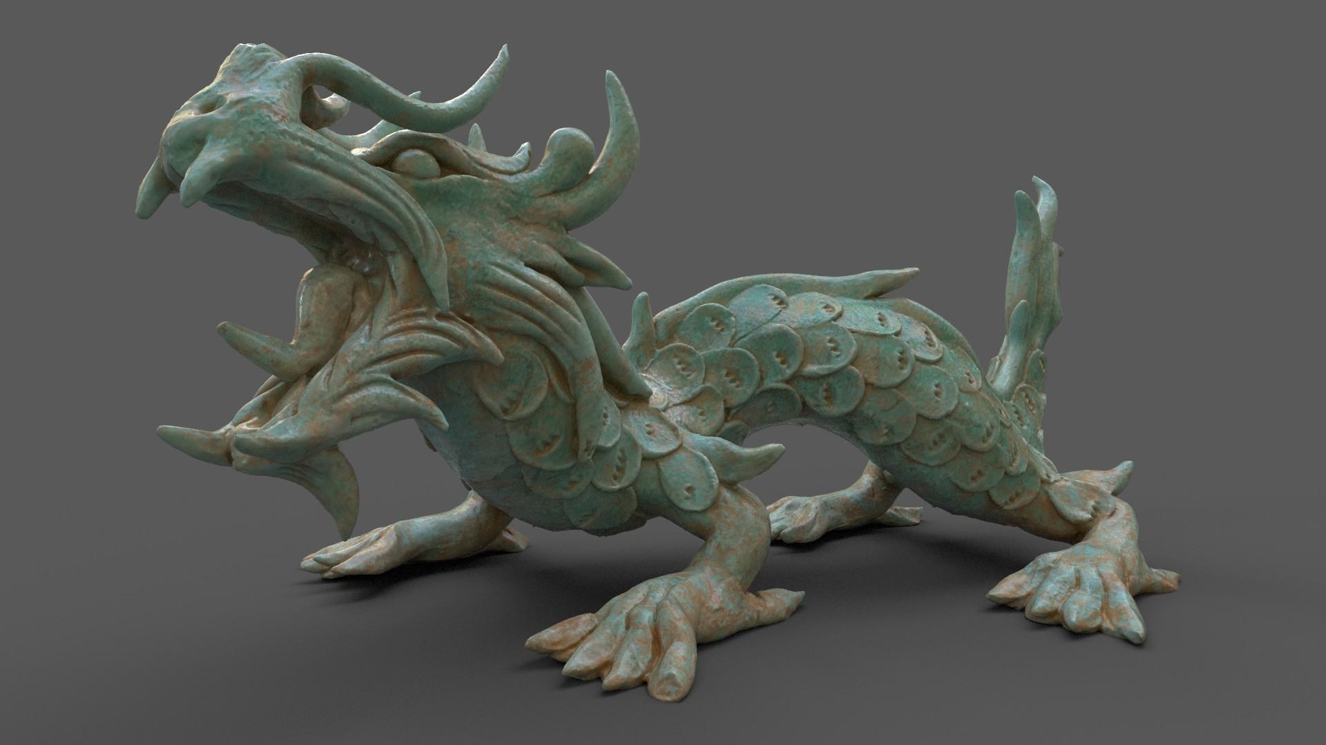 ArtStation - Turquoise Dragon