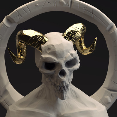 ArtStation - Demon Skull