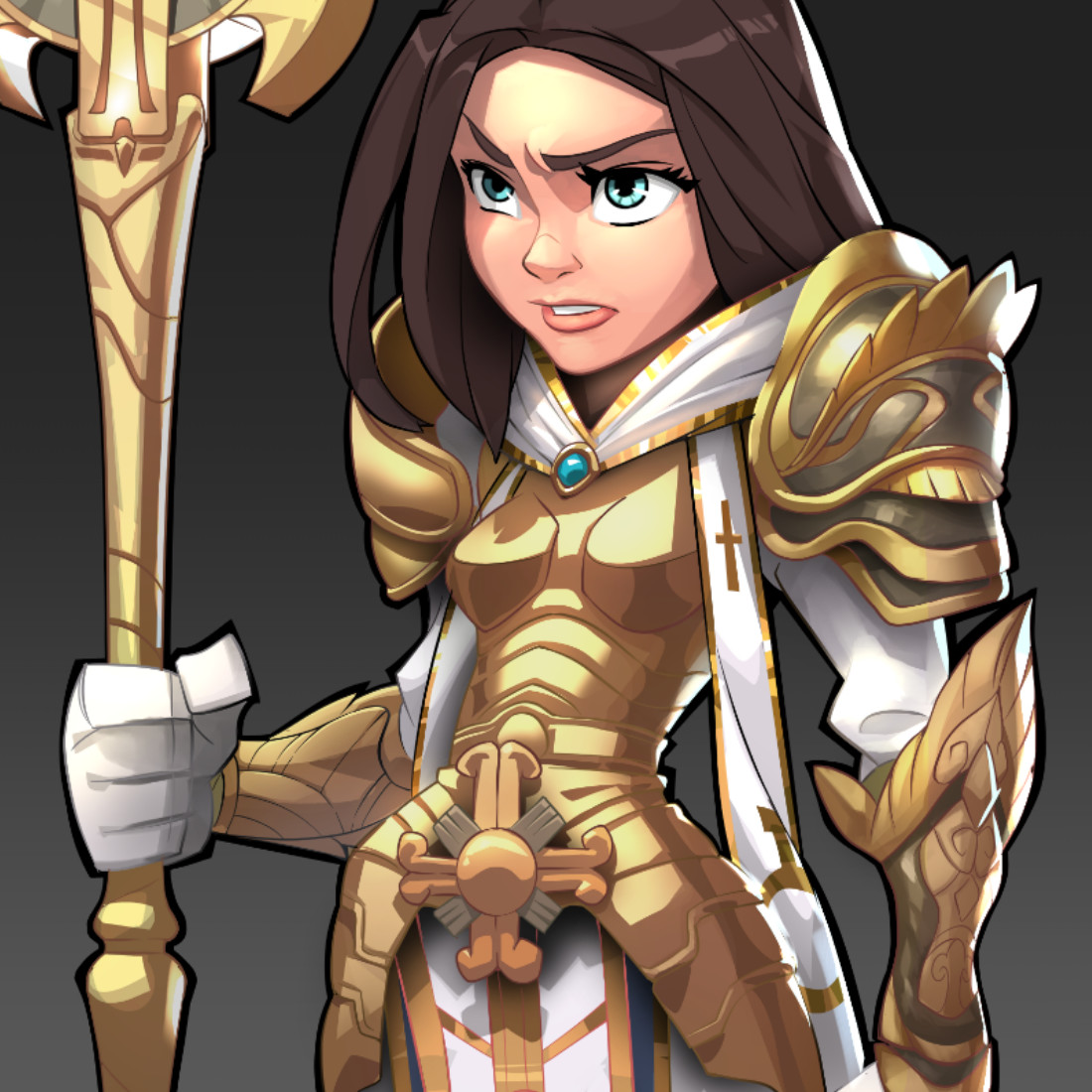 ArtStation - Alma (NPC character for Might & Magic Elemental Guardians)