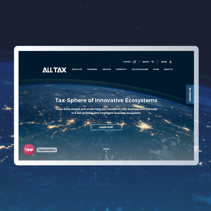 ArtStation - ALL TAX Platform - Website Design