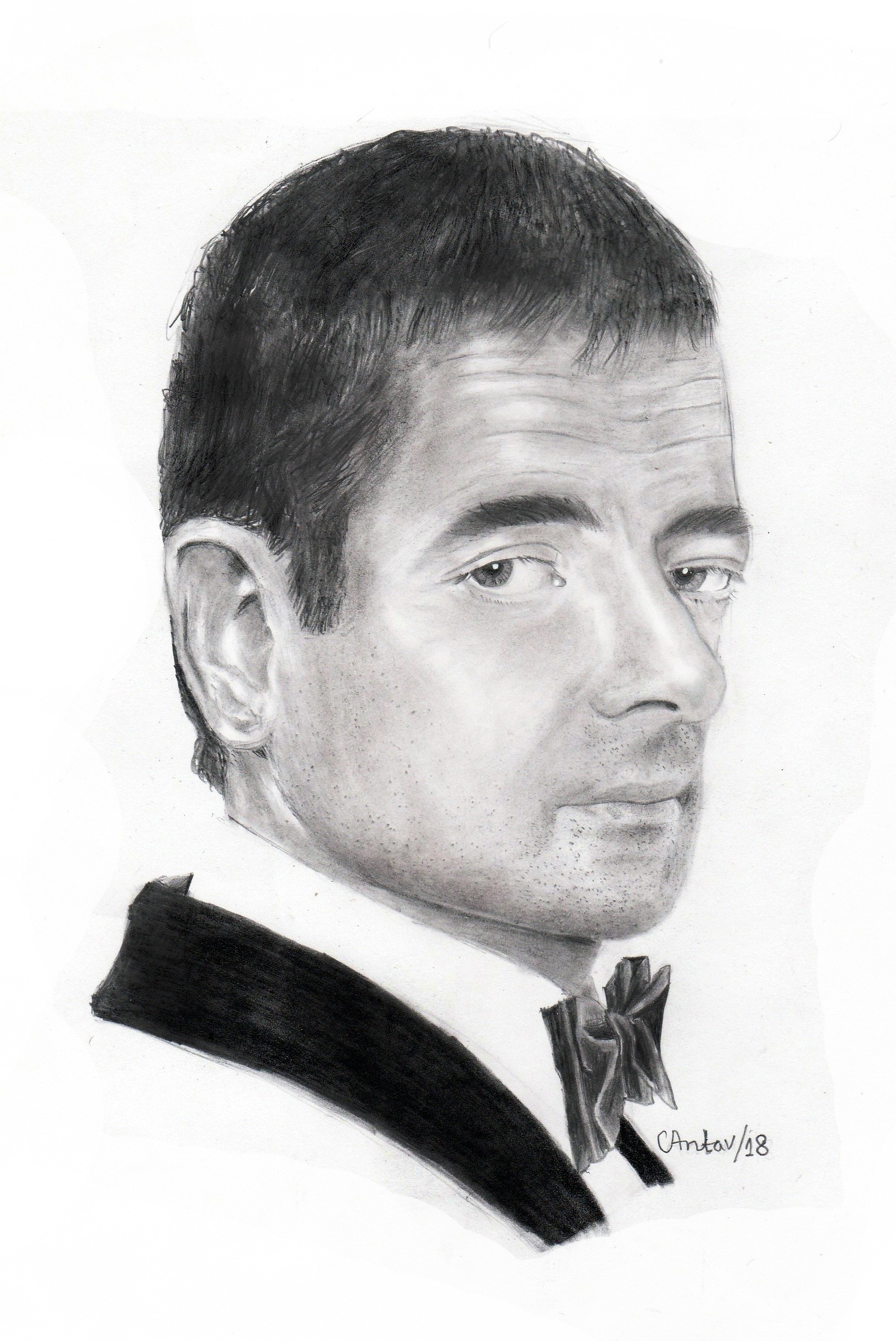 ArtStation - Jhonny English | Rowan Atkinson| Mr. Bean | Art by Antav