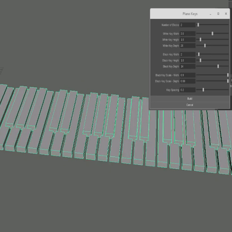 ArtStation - Piano Generator - Python Script