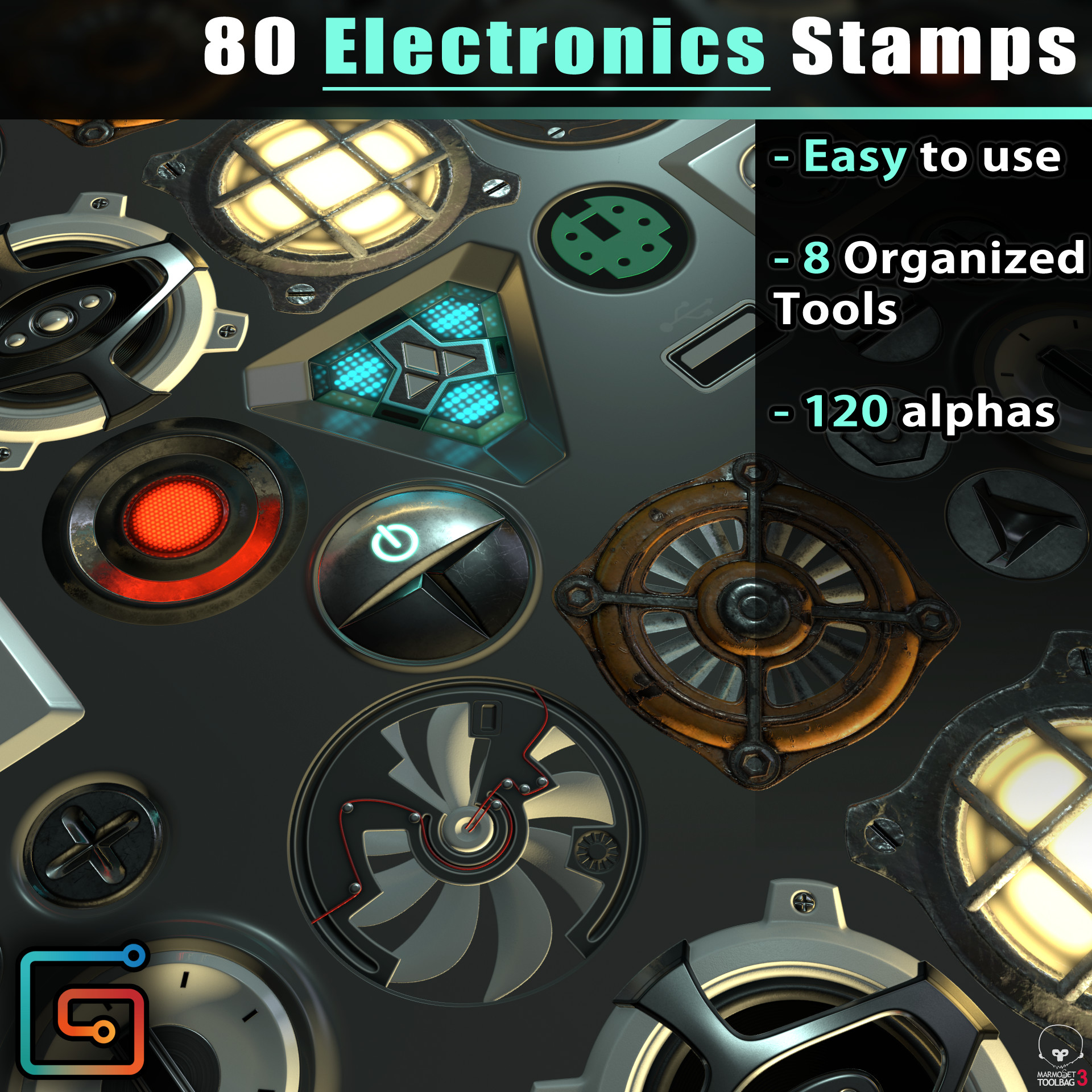 ArtStation - SP Electronics Stamps
