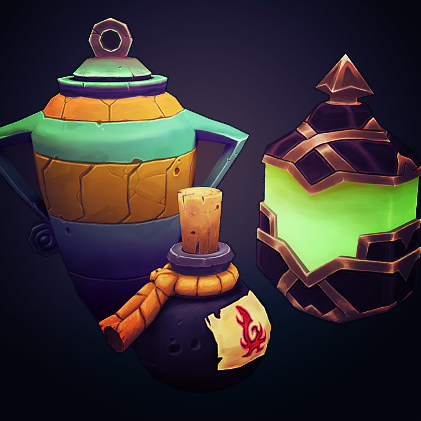 ArtStation - Triple Pot