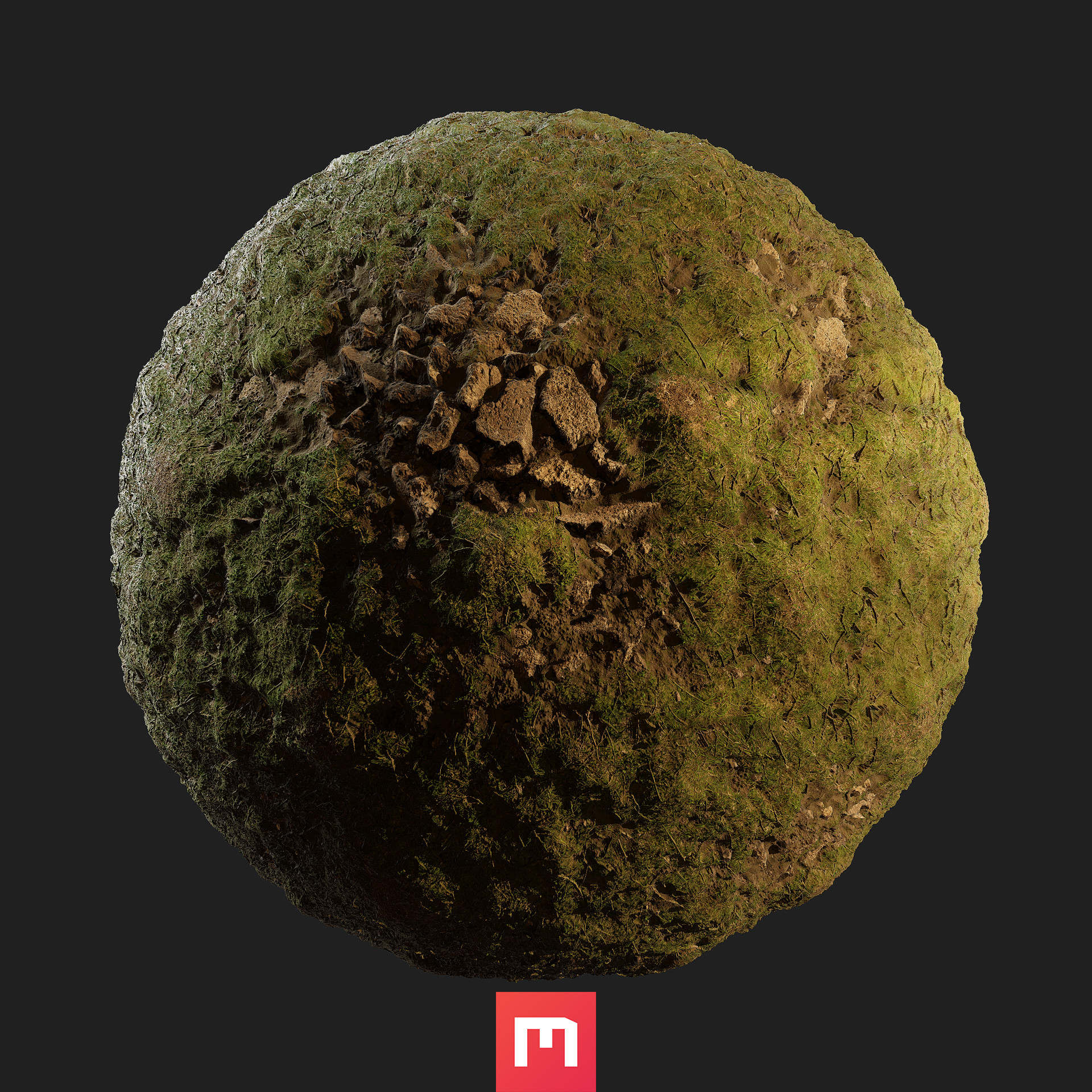 ArtStation - Patchy Grass with rocks