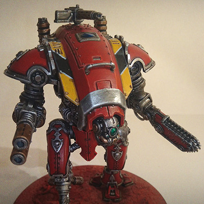 ArtStation - Armiger Warglaive (WH40k hand-painted miniature)