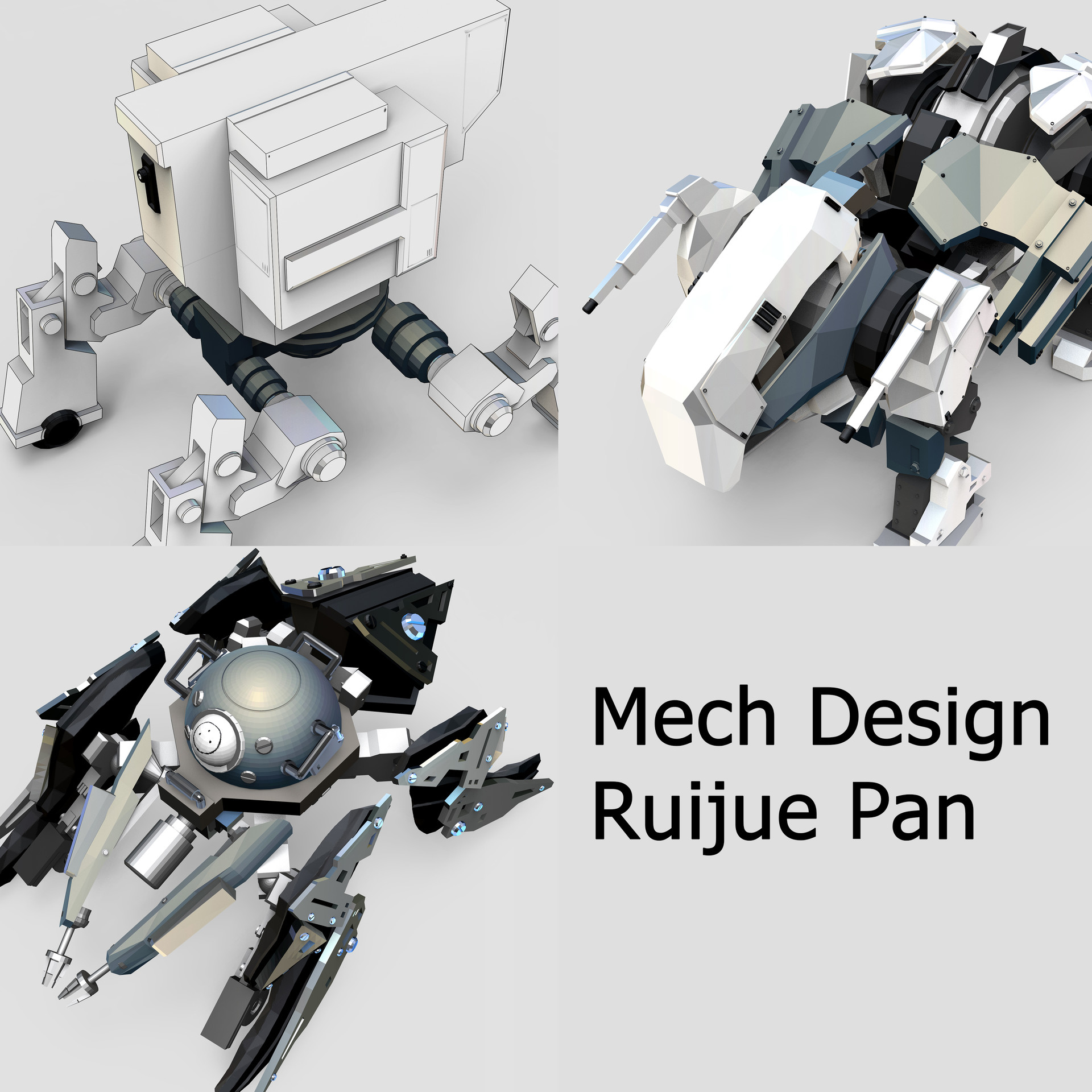 ArtStation - Mech Design Class Finals Portfolio