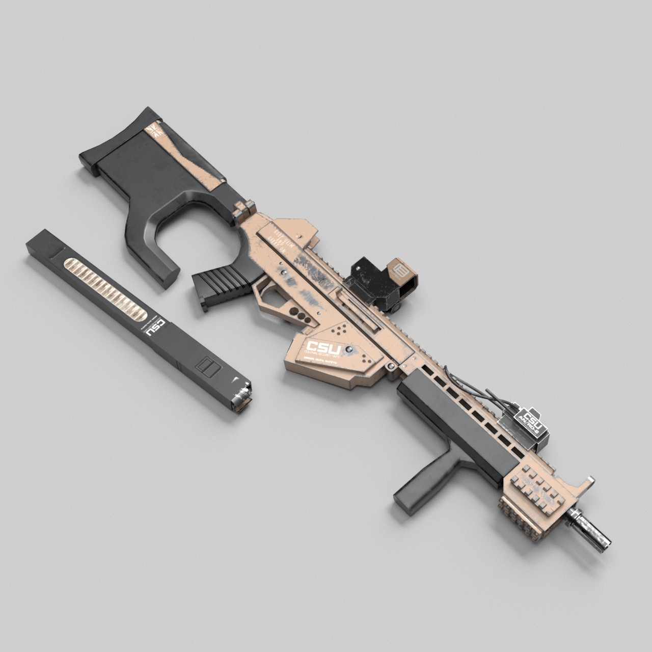 ArtStation - Sci-Fi Sub Machinegun