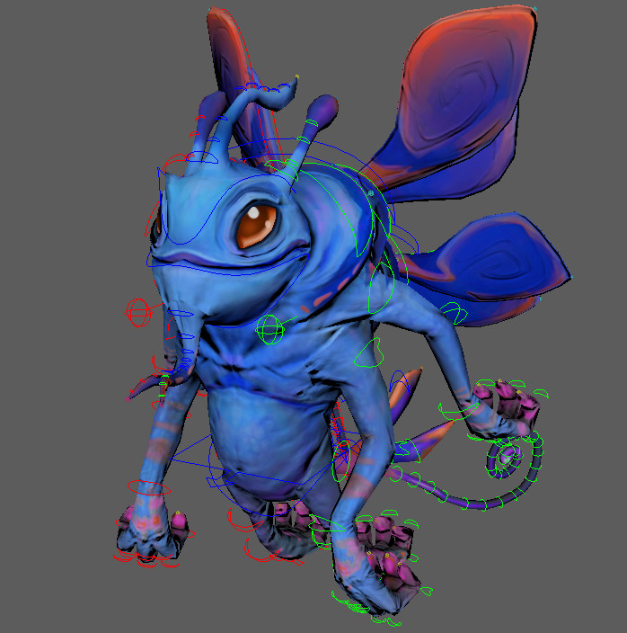 ArtStation - Puck the Faerie Dragon Rig