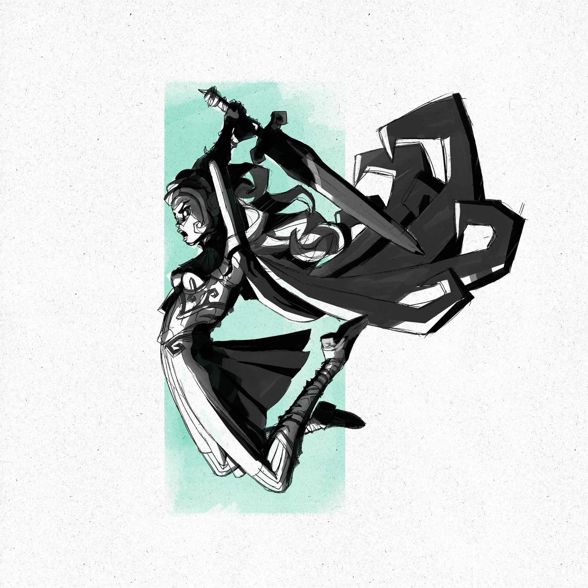 ArtStation - Female Greatsword Hunter