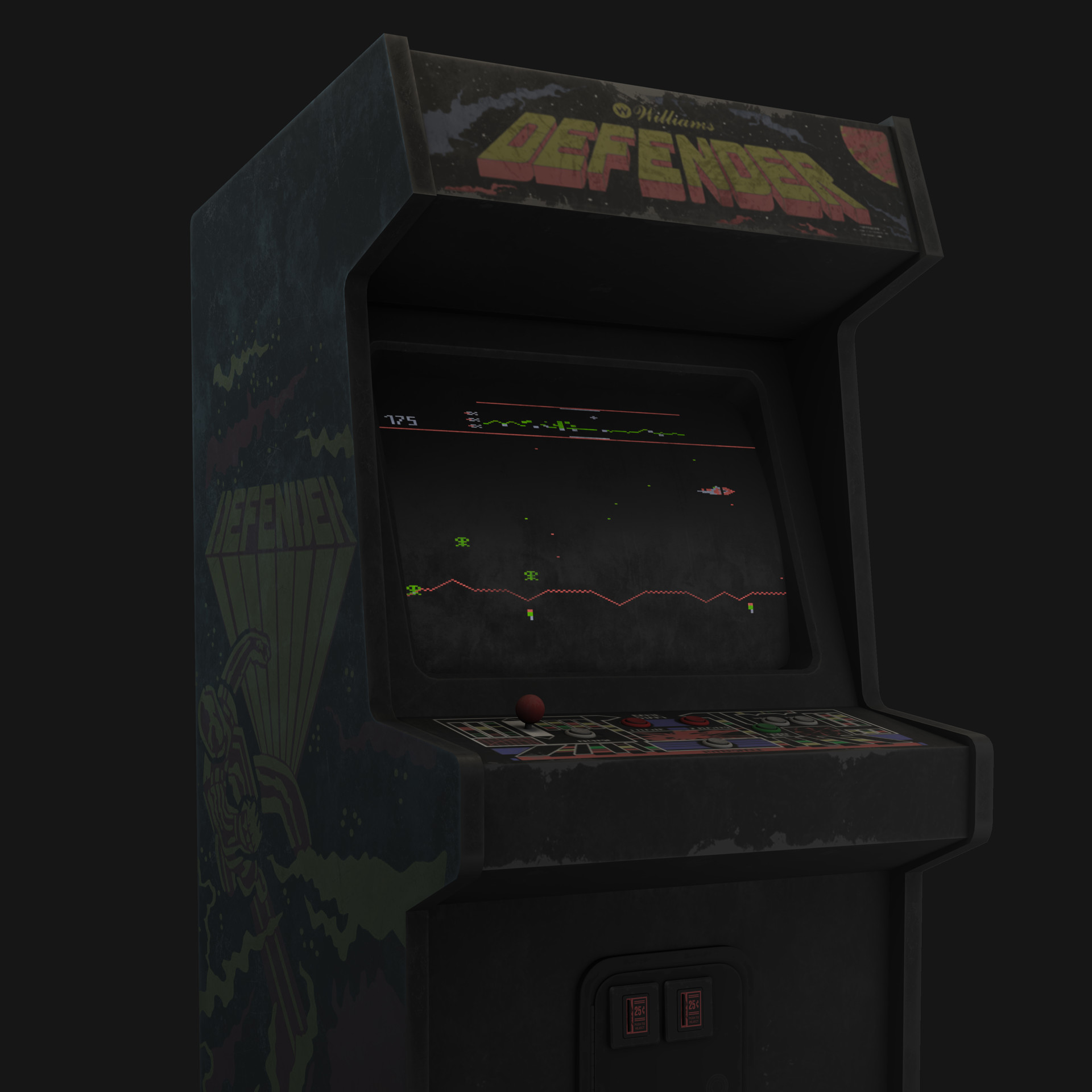 ArtStation - Arcade Machine | "Defender"