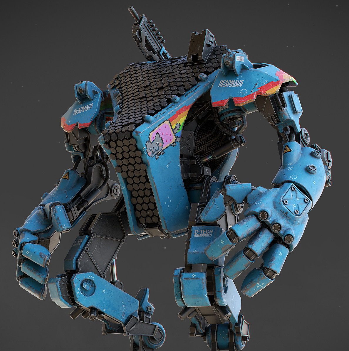 ArtStation - Deadmau5 Security - Peacekeeper Mech