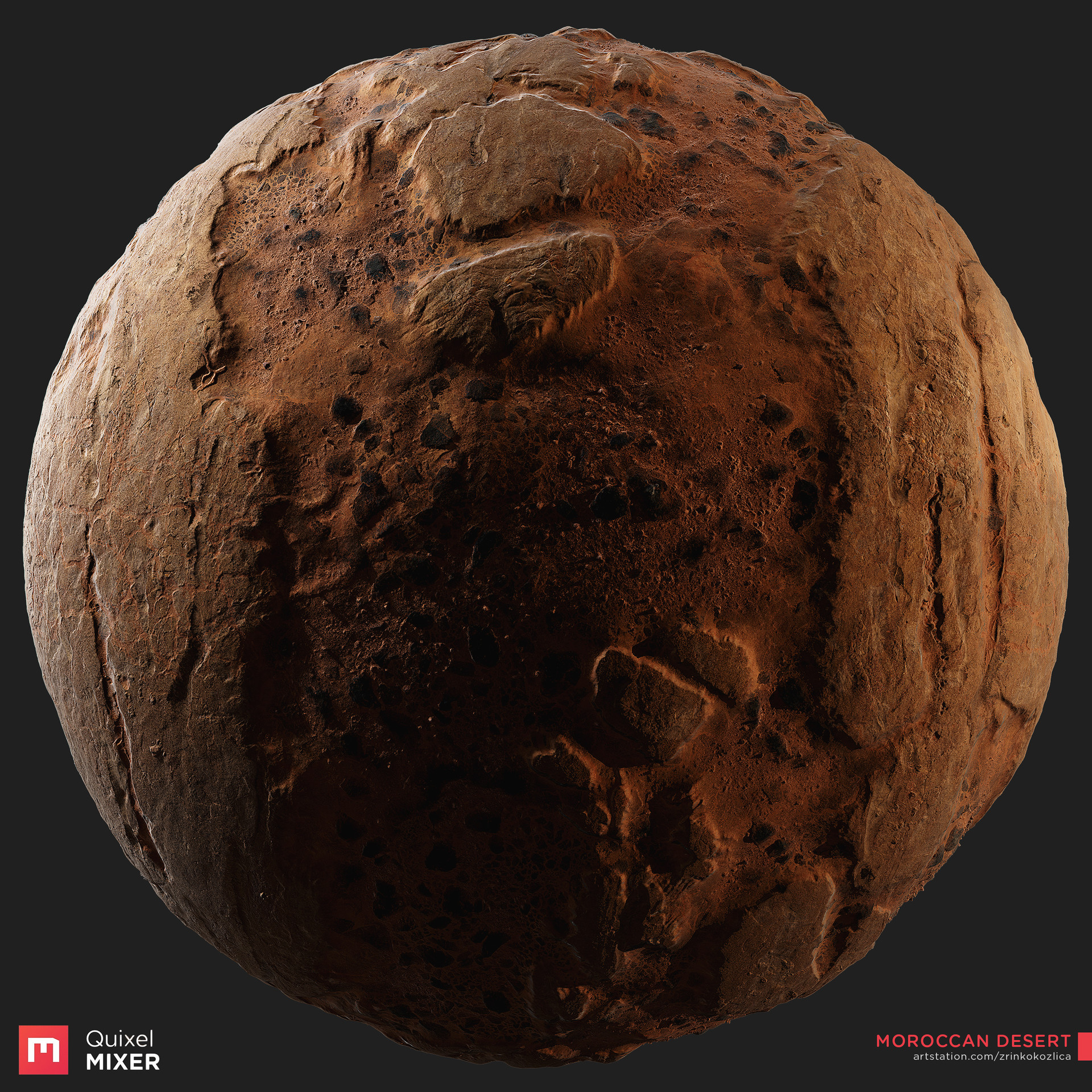 ArtStation - Moroccan Desert - Quixel Mixer Exploration