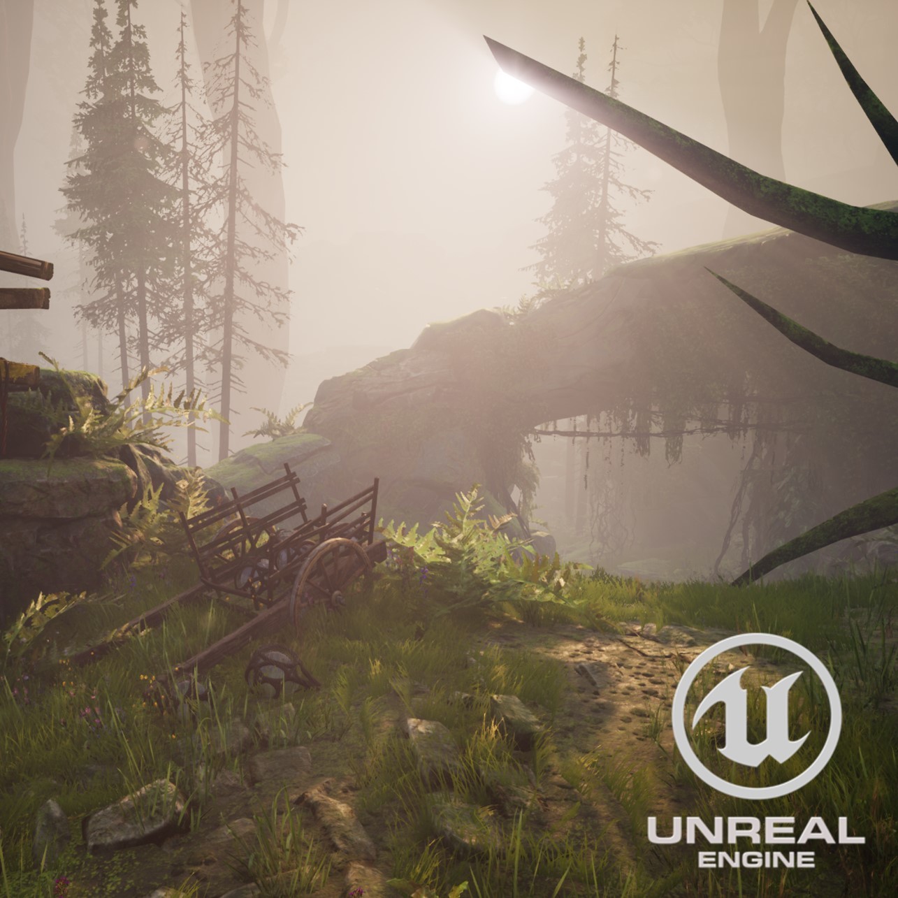 ArtStation - Swamp: Level Design and Sunrise Lighting Setup